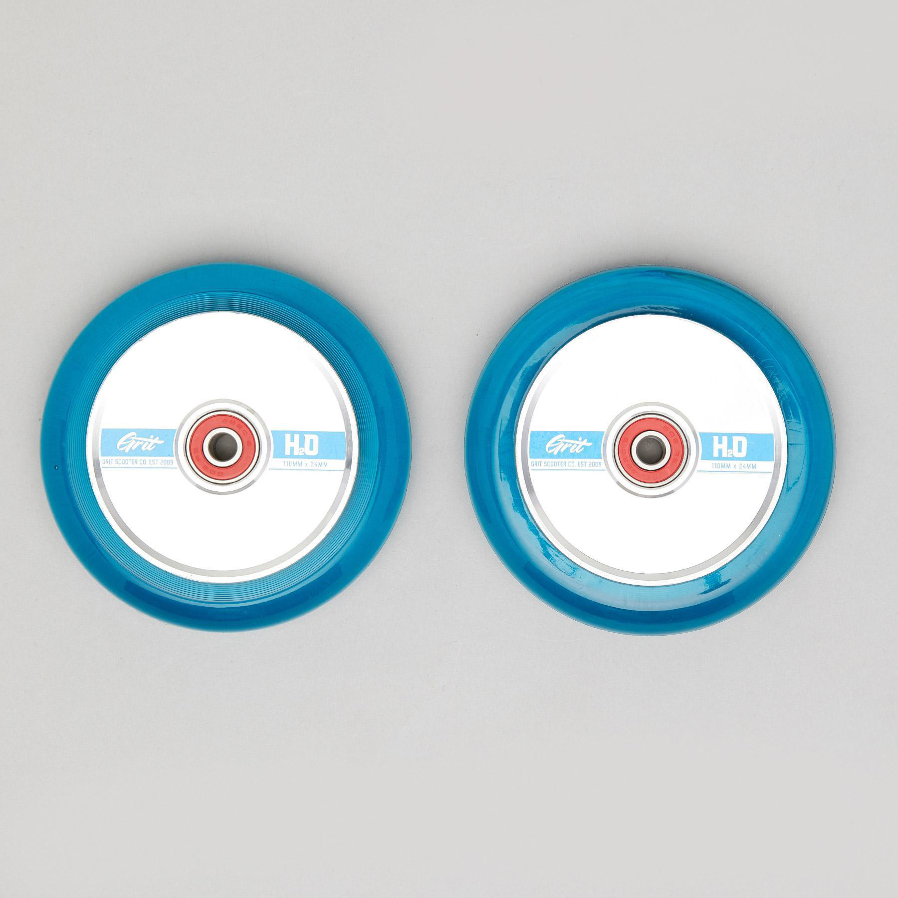 Shop Crisp Scooters H20 110x24mm Scooter Wheel Pack In Blue - Fast ...