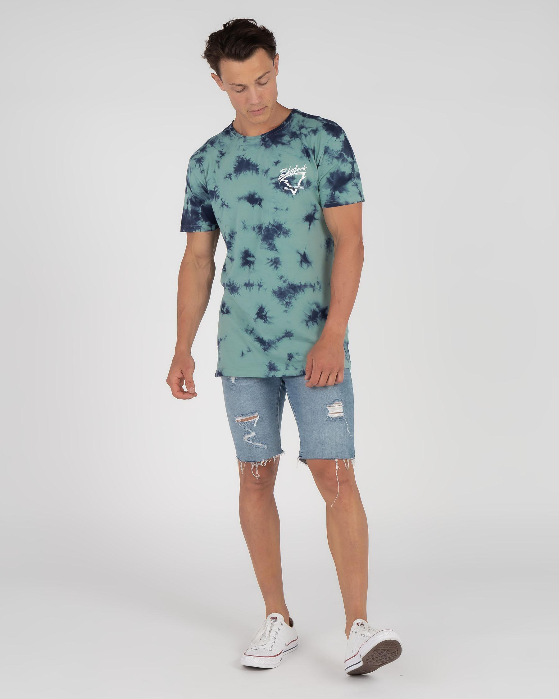 Shop Skylark Frequency T-Shirt In Mint Tie Dye - Fast Shipping & Easy ...