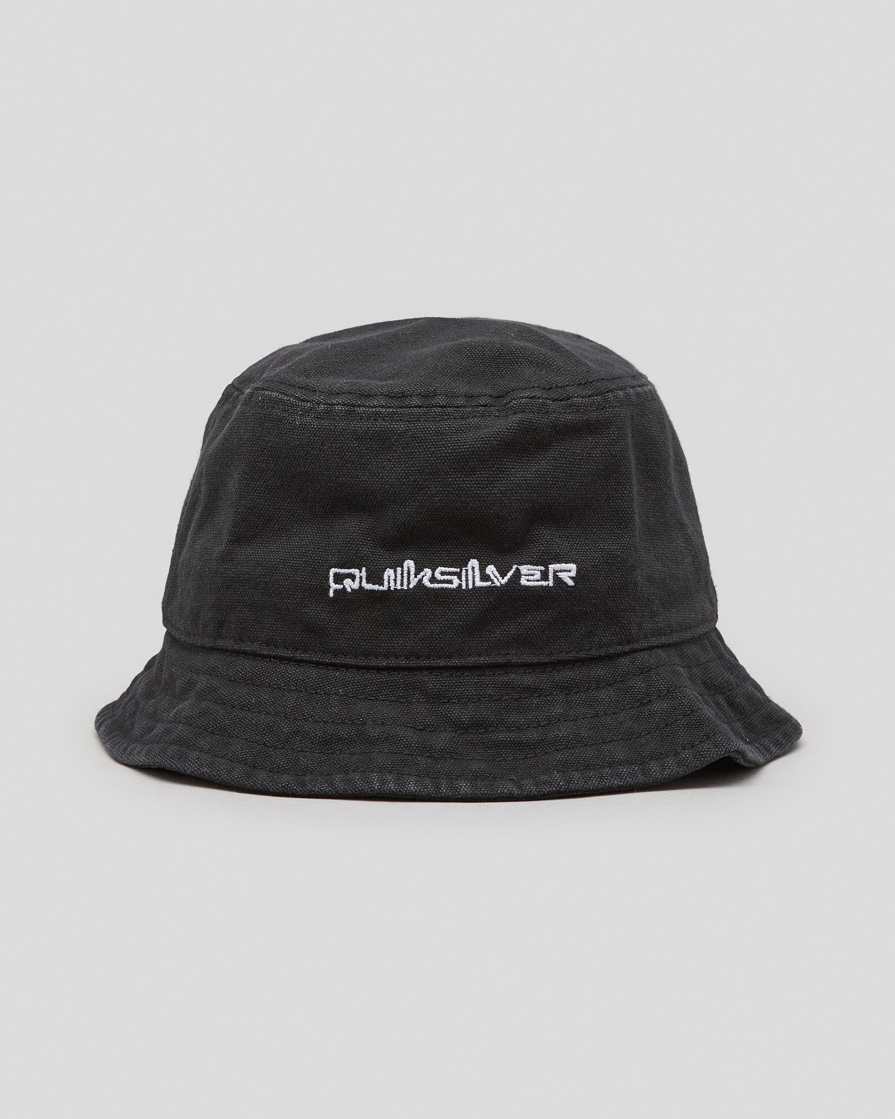Shop Quiksilver Classic Bucket Hat In Black - Fast Shipping & Easy ...