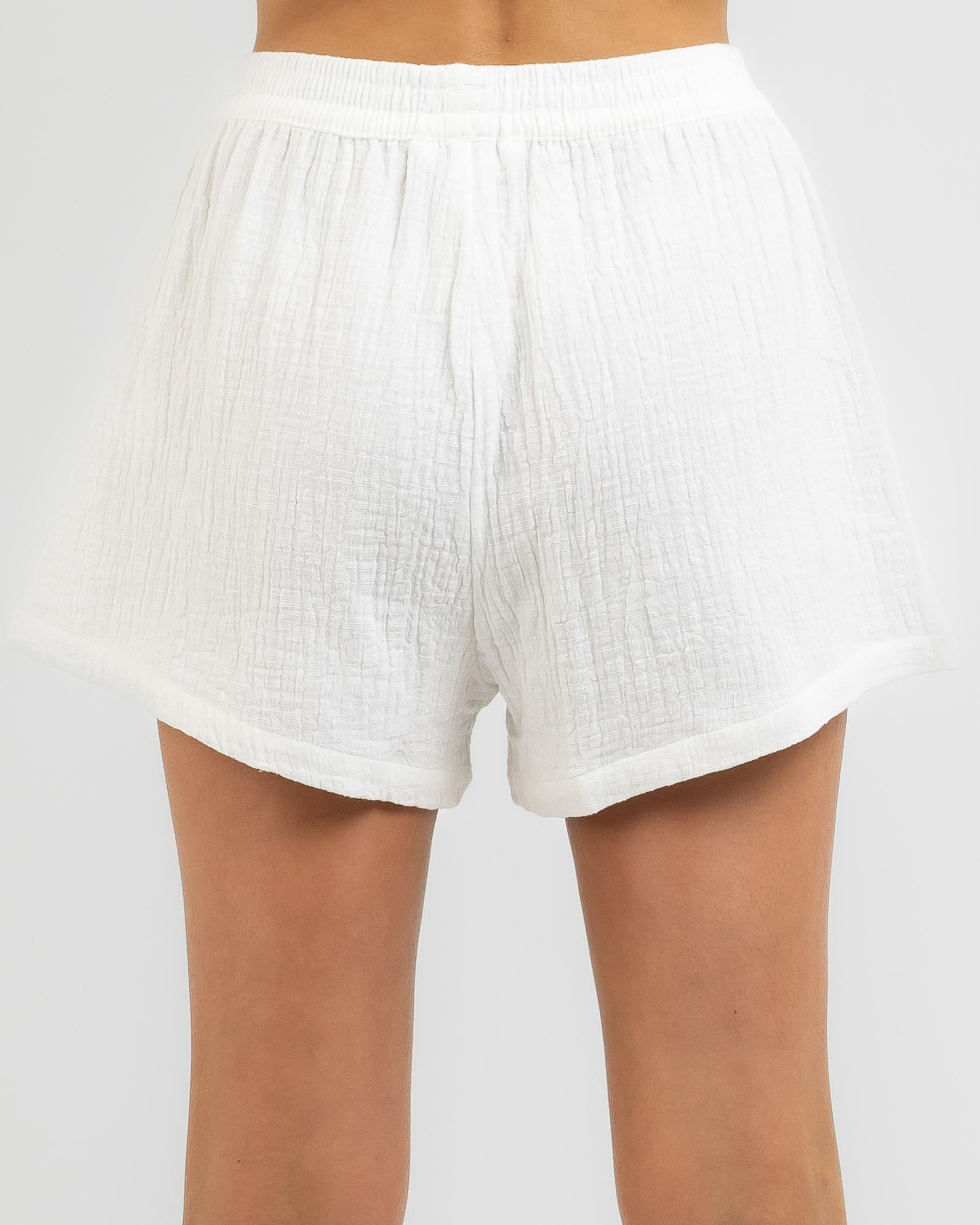Shop Rusty Somewhere Shorts In White - Fast Shipping & Easy Returns ...