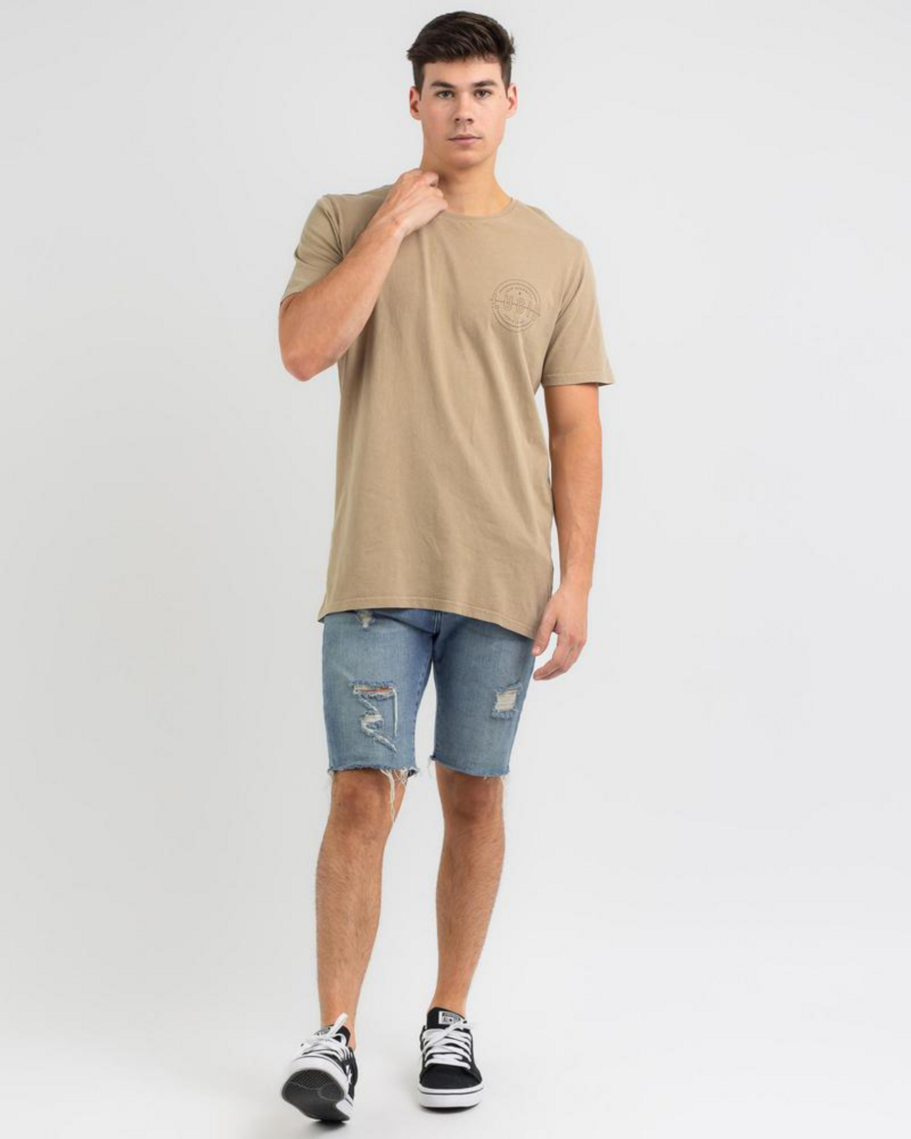 Shop Lucid Round Up T-Shirt In Sand Acid - Fast Shipping & Easy Returns ...
