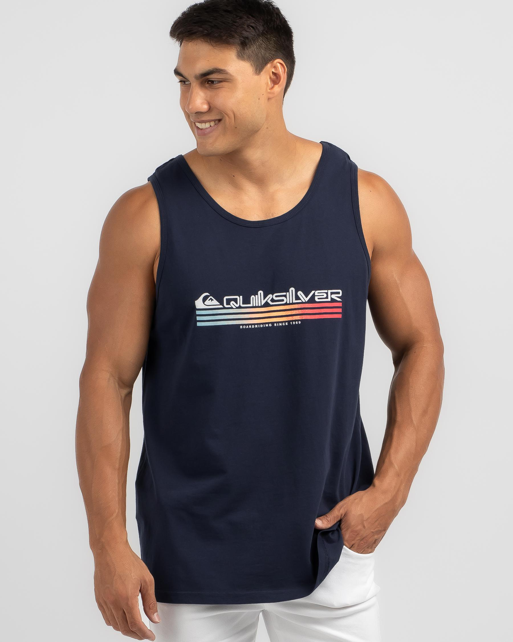 Shop Quiksilver Omni Fill Tank In Total Eclipse - Fast Shipping & Easy ...