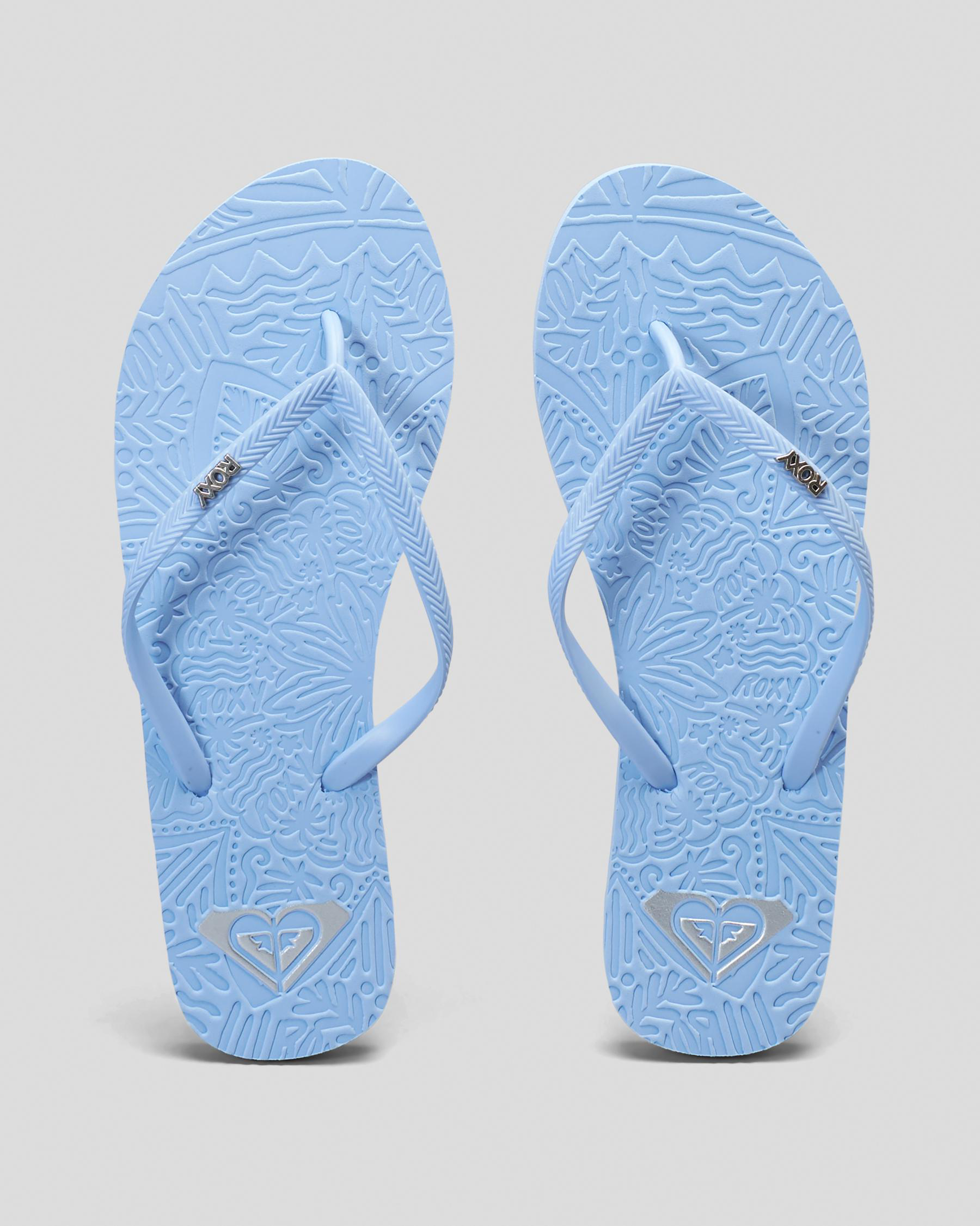 Shop Roxy Antilles II Thongs In Sky Blue - Fast Shipping & Easy Returns ...