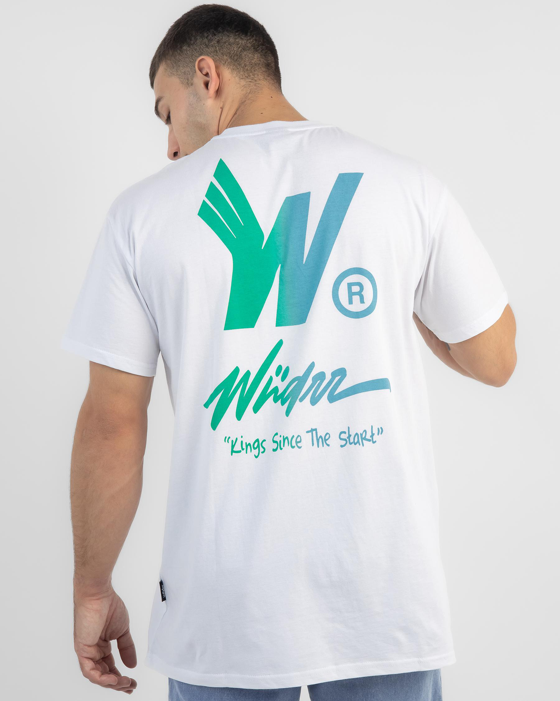 Shop Wndrr Vivid Custom Fit T-Shirt In White - Fast Shipping & Easy ...