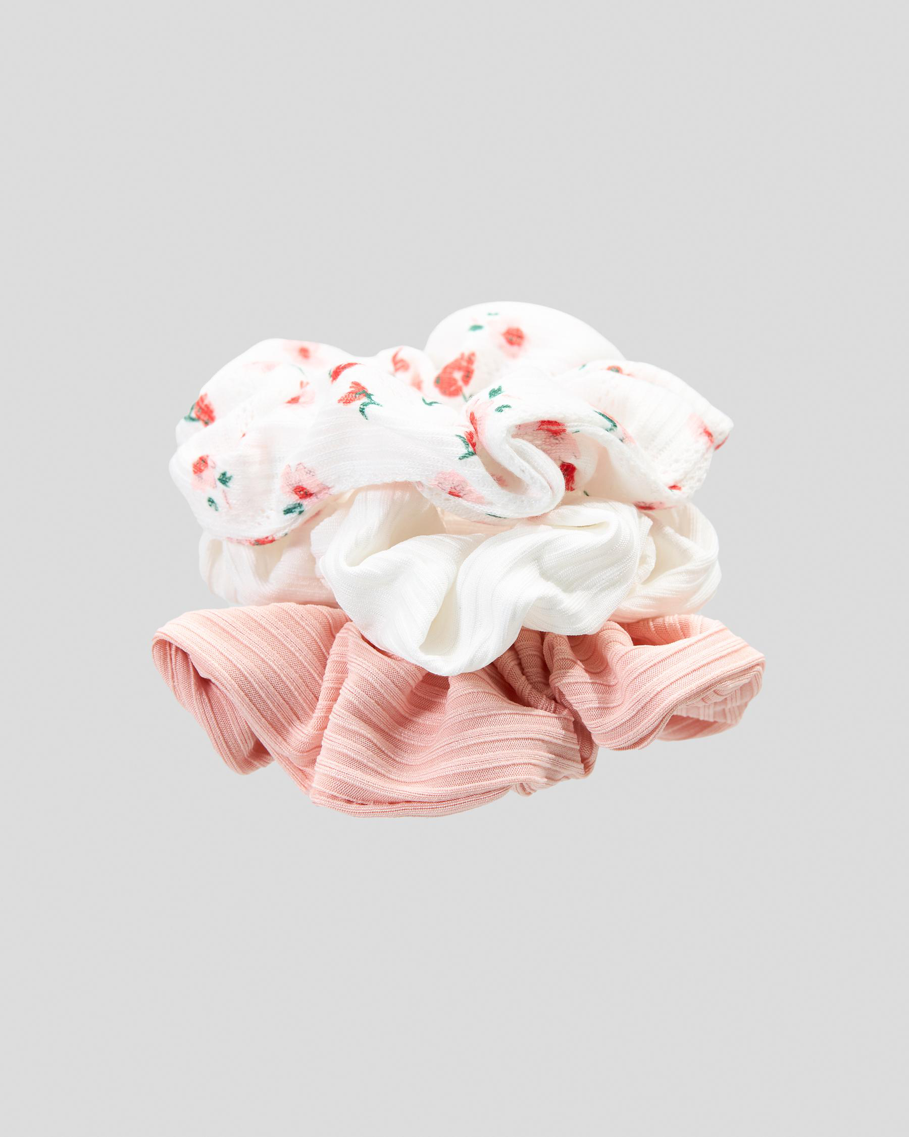 Shop Karyn In LA Bambi Scrunchie Pack In White/peach - Fast Shipping & Easy Returns - City Beach ...