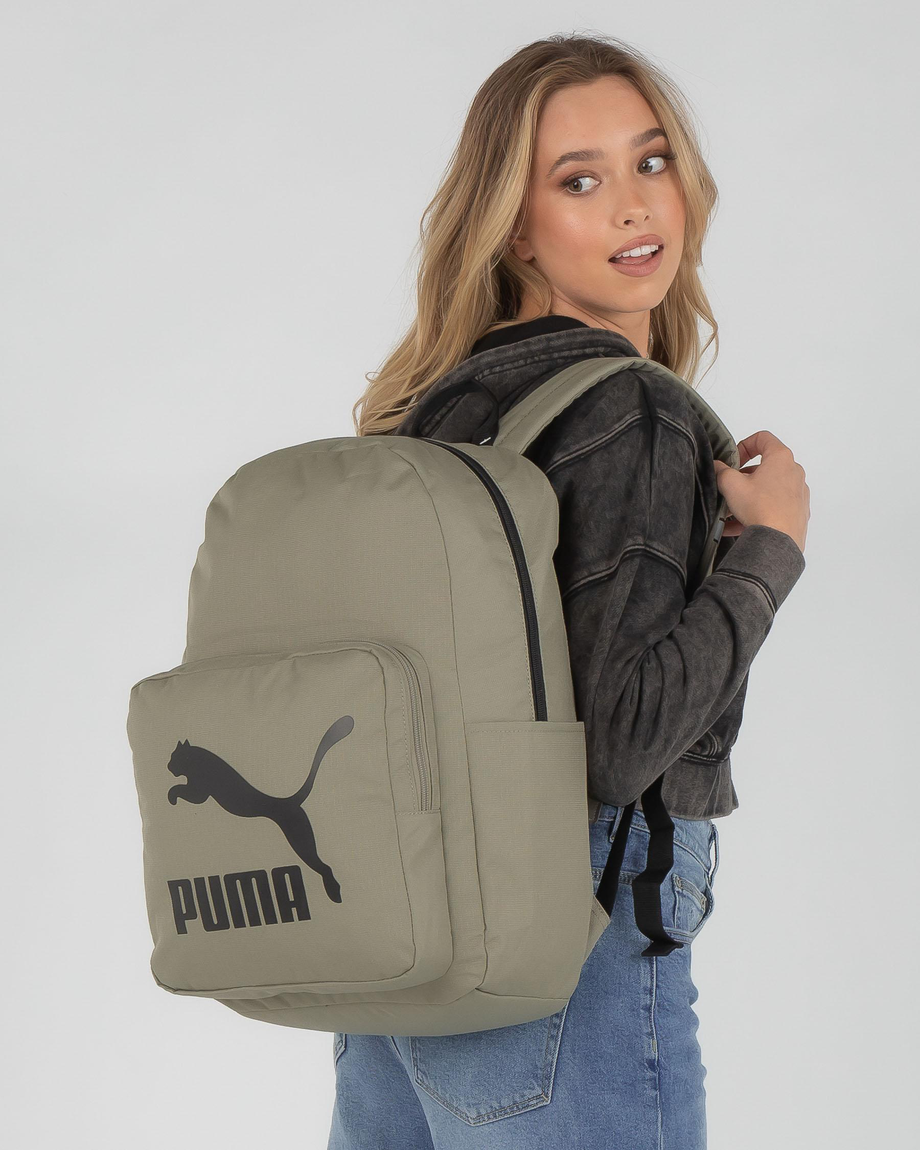 Shop Puma Originals Urban Backpack In Vetiver - Fast Shipping & Easy ...