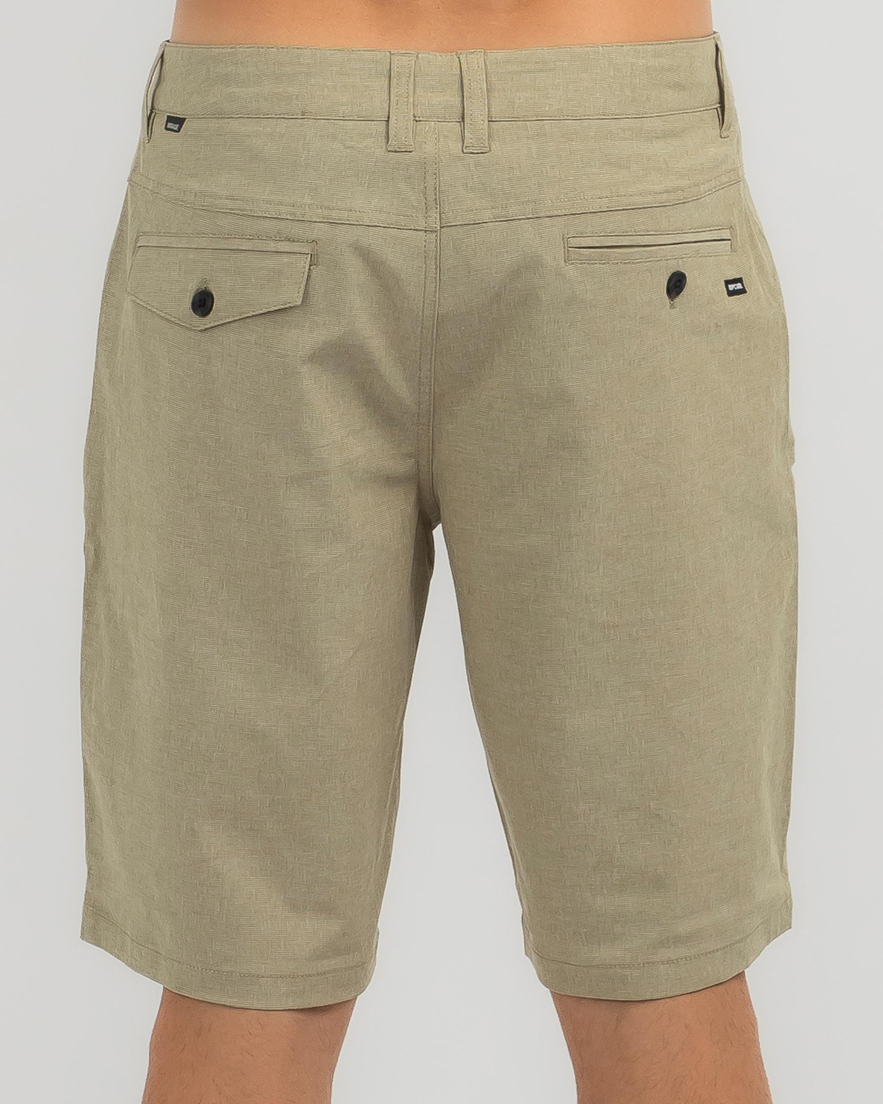 Shop Rip Curl Boardwalk Phase Walk Shorts In Khaki - Fast Shipping ...