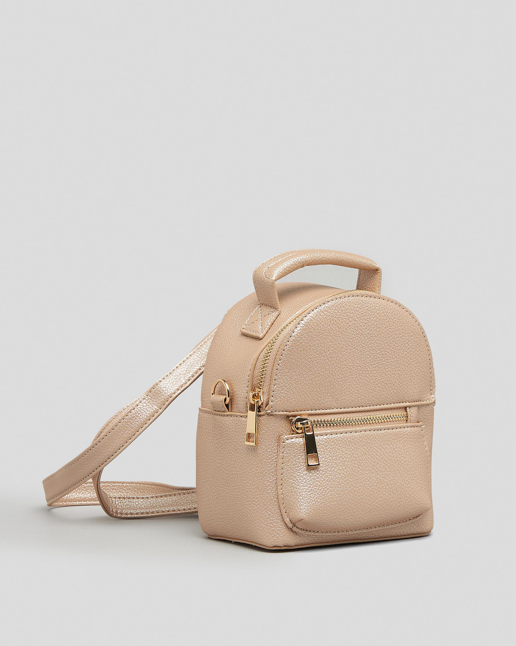 Shop Ava And Ever Jenny Mini Backpack In Rose Gold - Fast Shipping ...