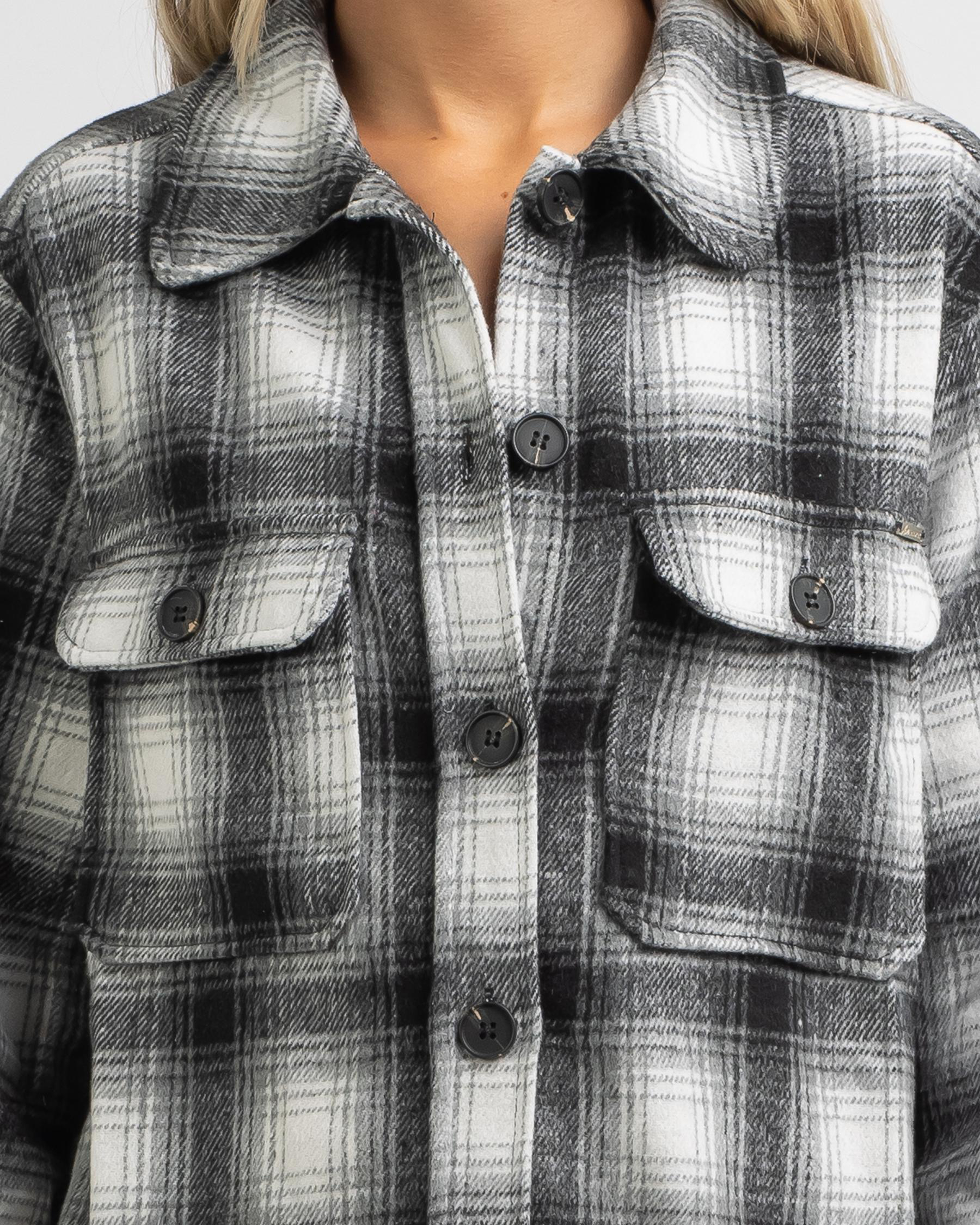 Ava And Ever Trace Shacket In Black - FREE* Shipping & Easy Returns ...