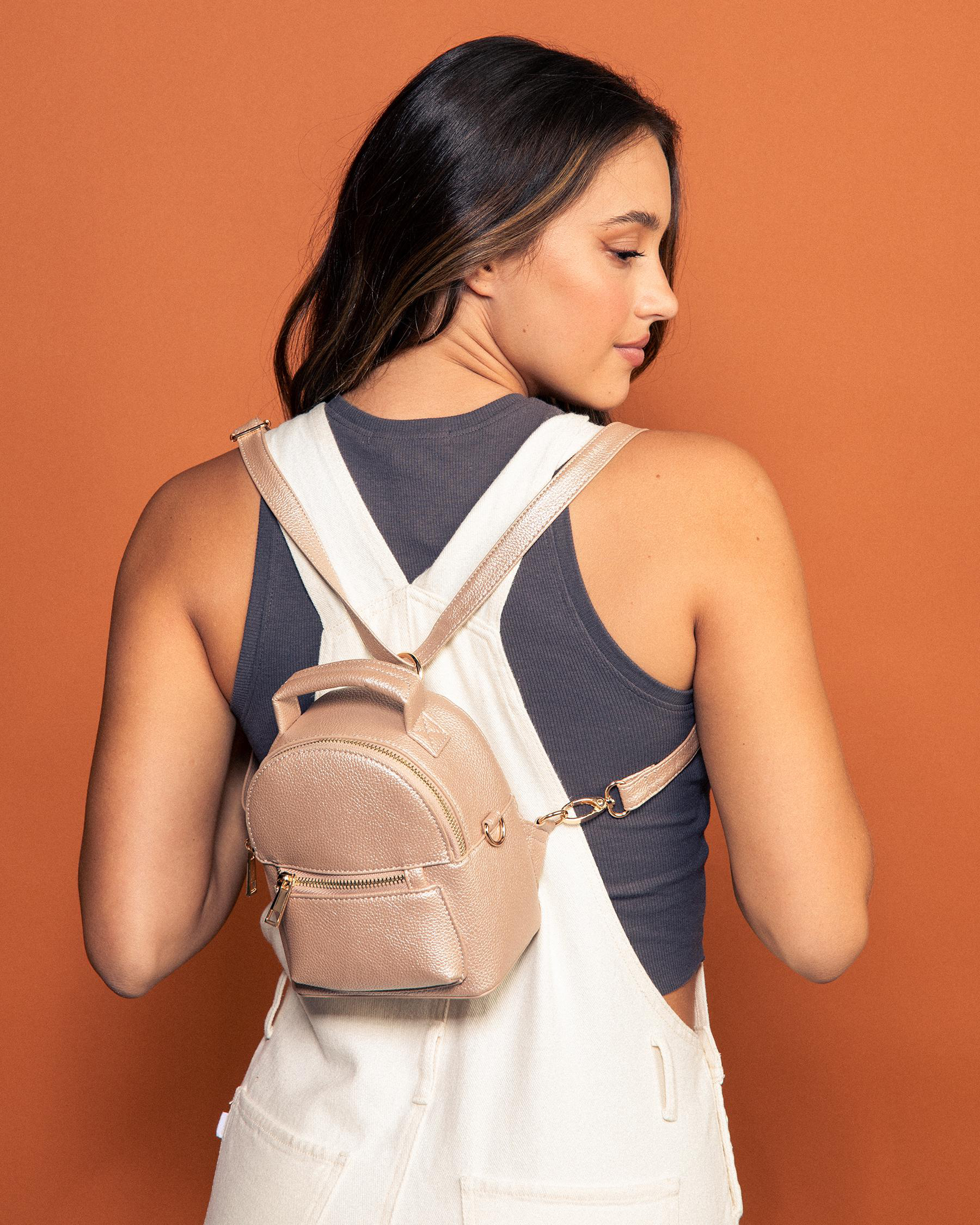 Shop Ava And Ever Jenny Mini Backpack In Rose Gold - Fast Shipping ...