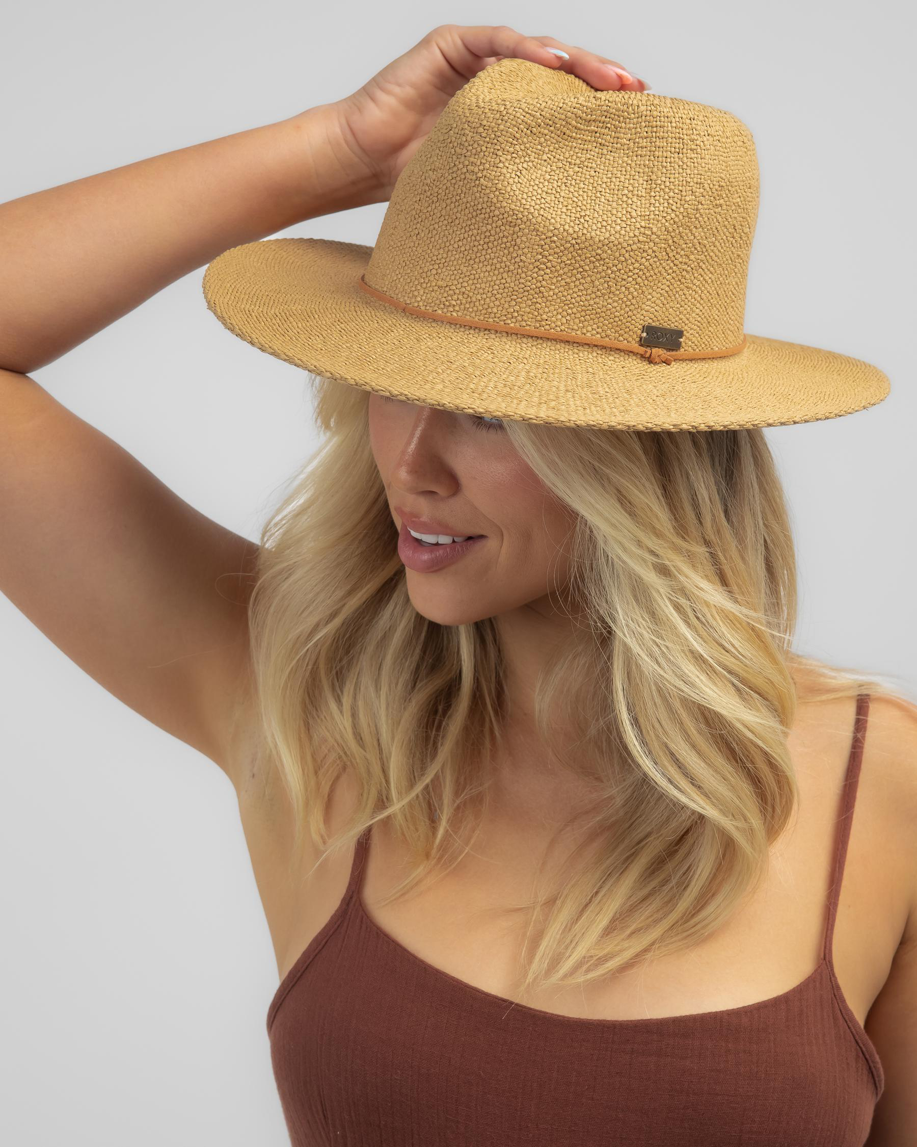 Shop Roxy Early Sunset Panama Hat In Natural - Fast Shipping & Easy ...