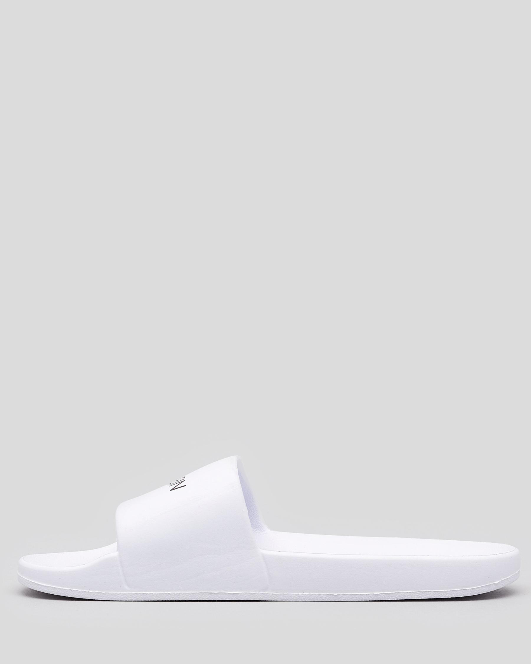 Shop Calvin Klein Girls' One Mold Slide In Pvh Classic White - Fast ...