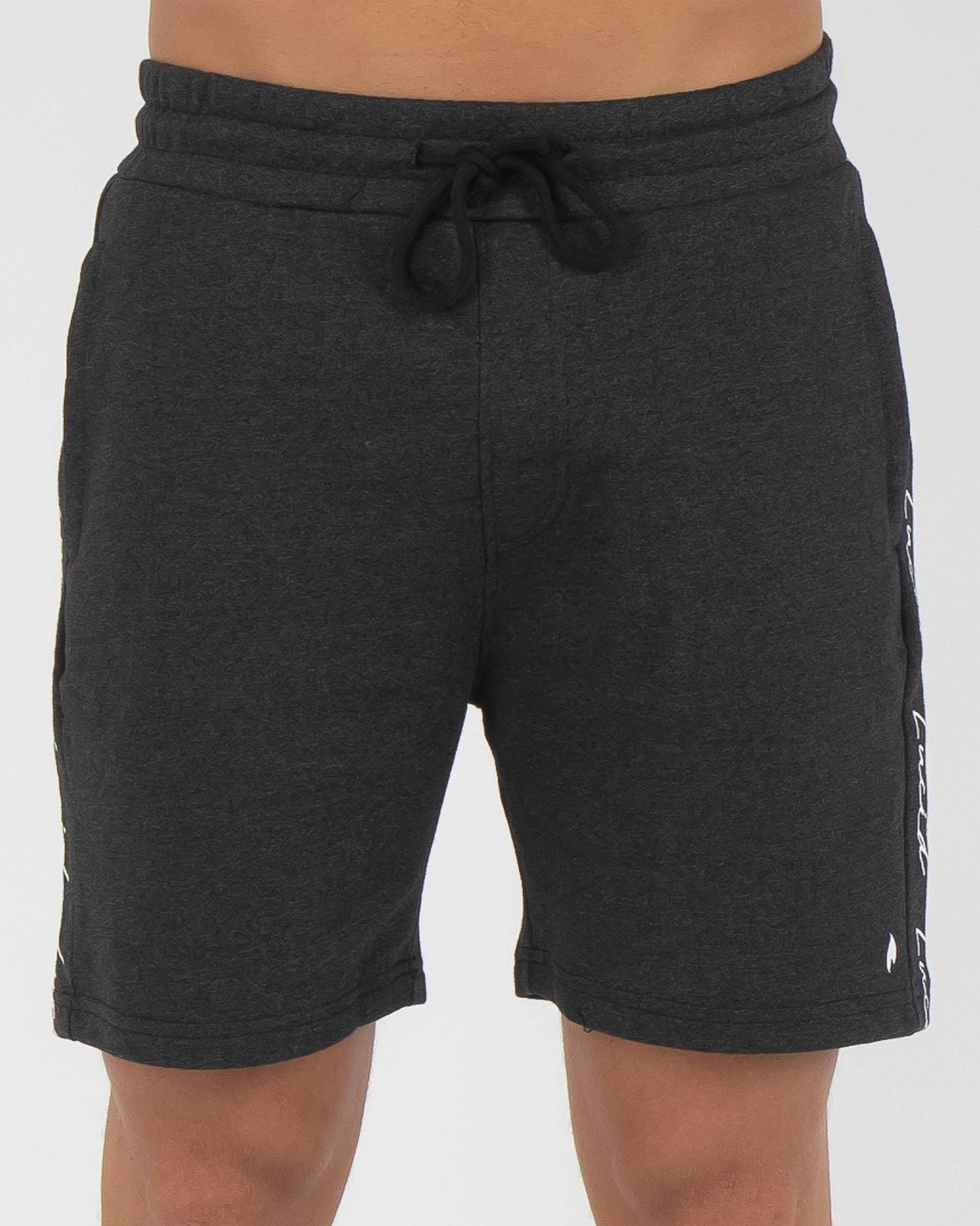 Shop Lucid Compose House Shorts In Char Marle - Fast Shipping & Easy ...