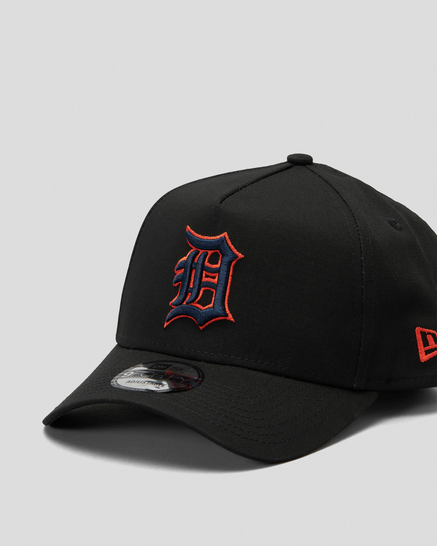 Shop New Era Detroit Tigers 9Forty A-Frame Cap In Black - Fast Shipping ...