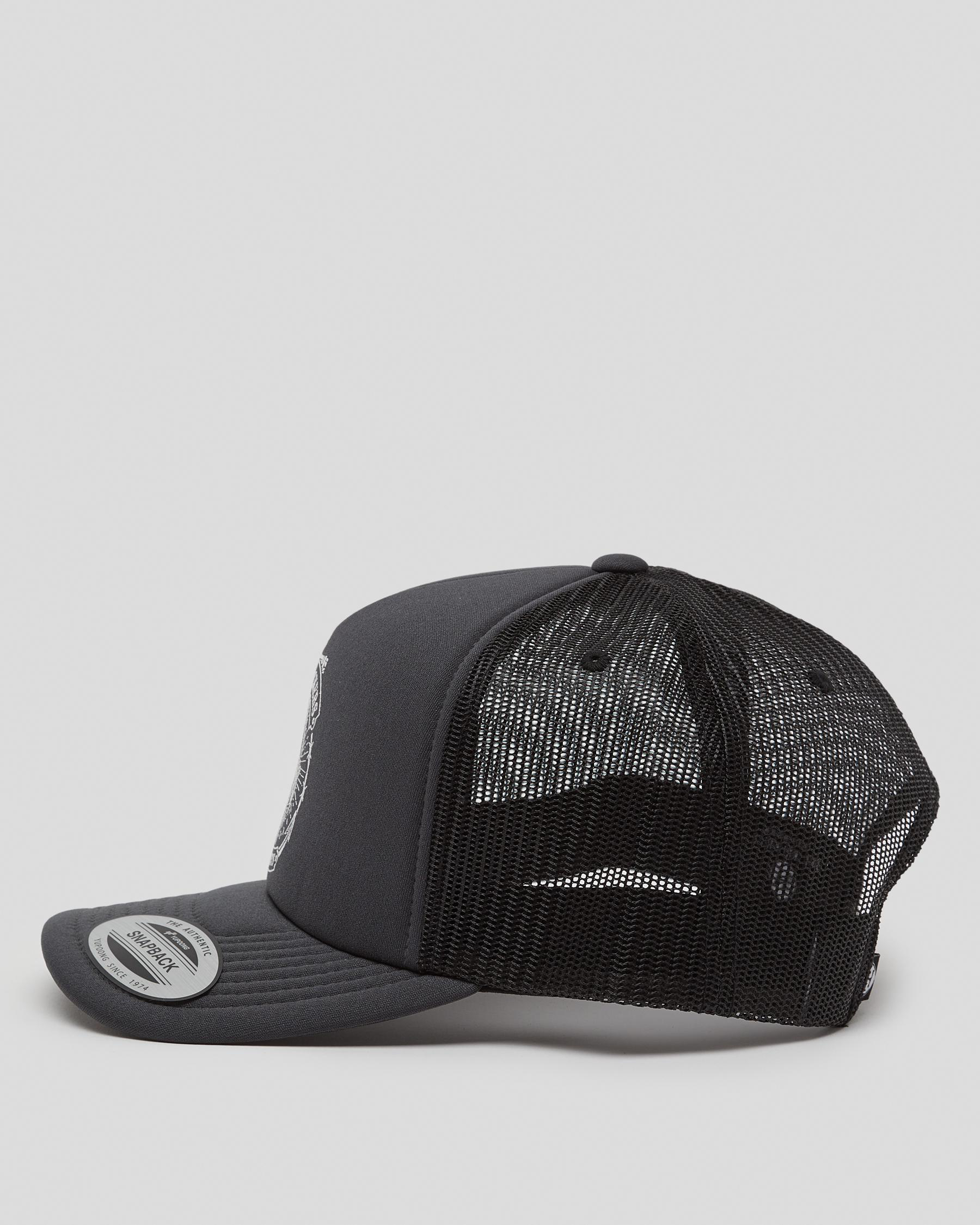 Shop The Mad Hueys Ahoy Ahoy FKR Foam Trucker Cap In Charcoal - Fast ...