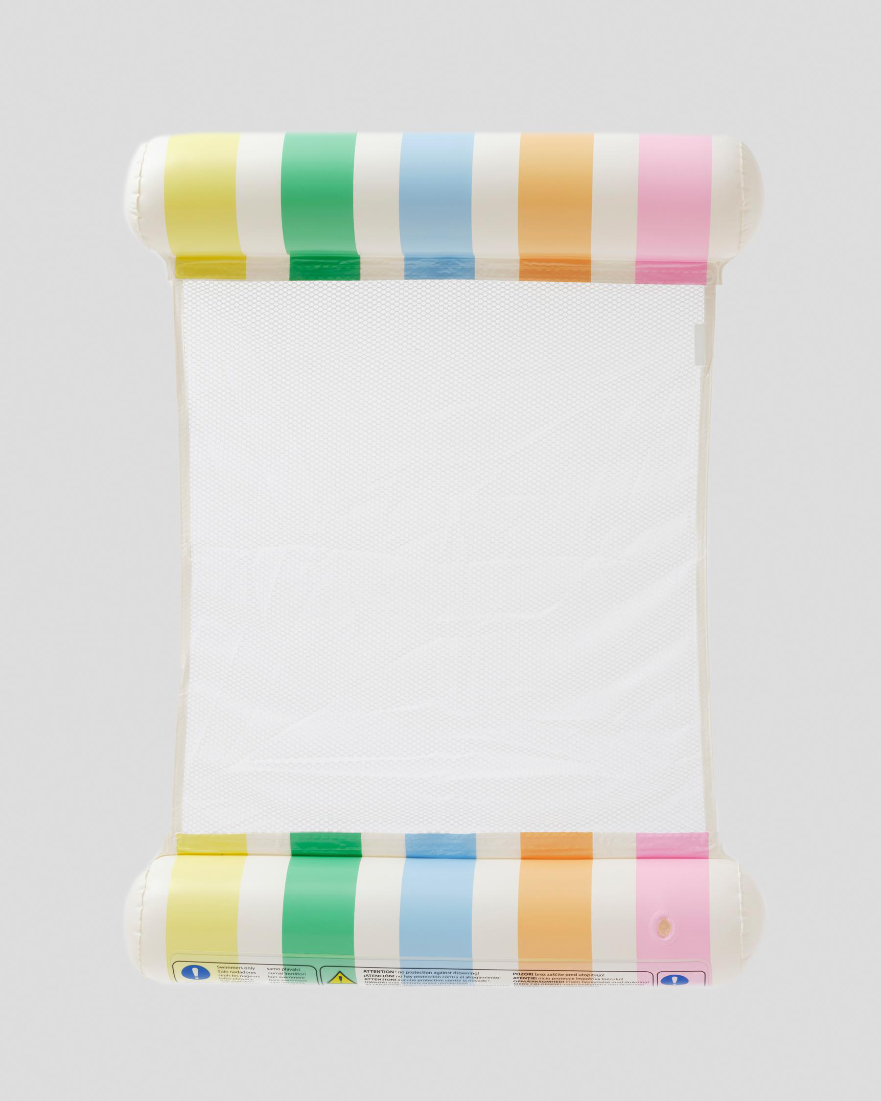 Shop Sunnylife Stripe Inflatable Hammock In Multi - Fast Shipping ...