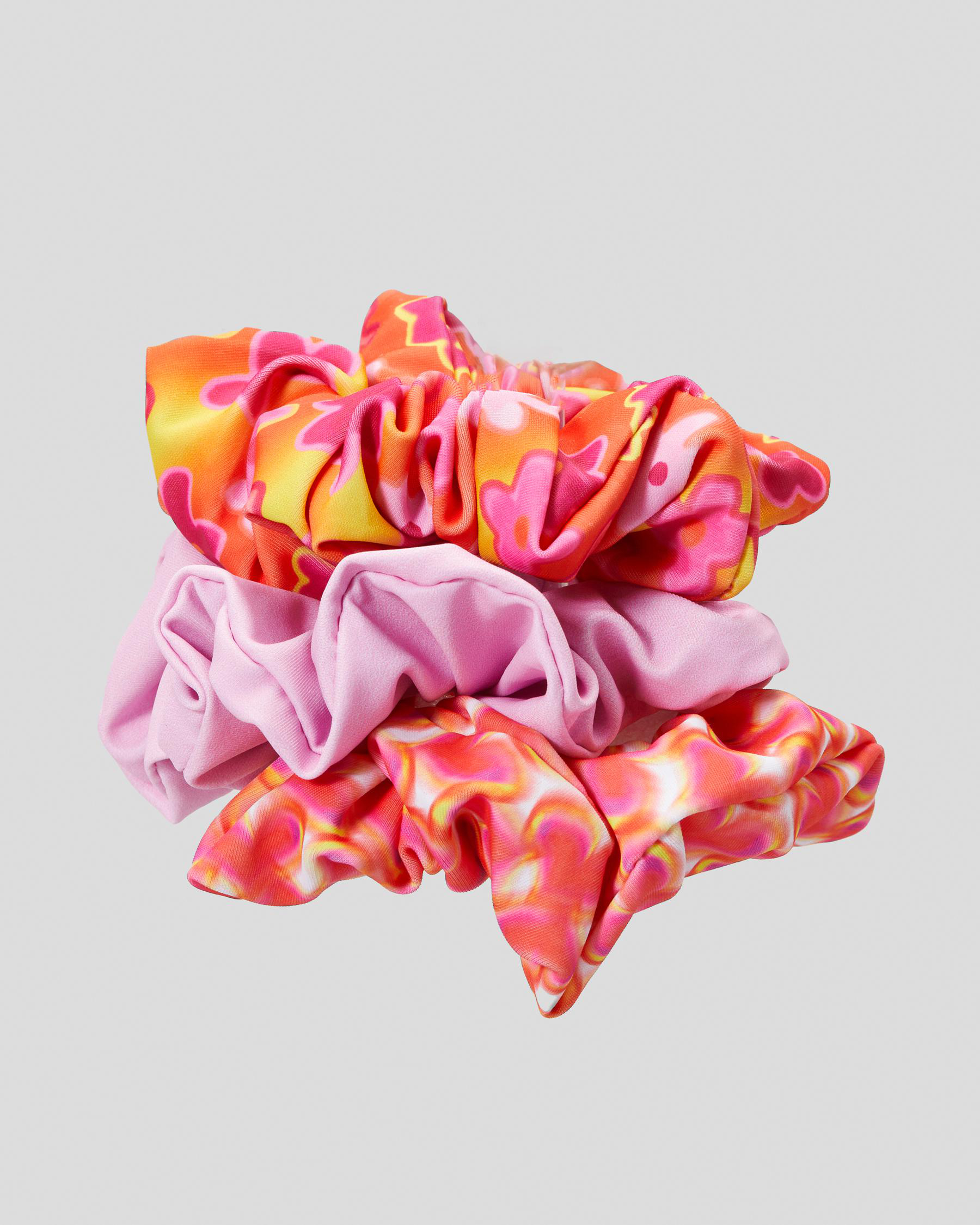 Shop Karyn In LA Maeve Scrunchie Pack In Pink/orange/yellow - Fast ...