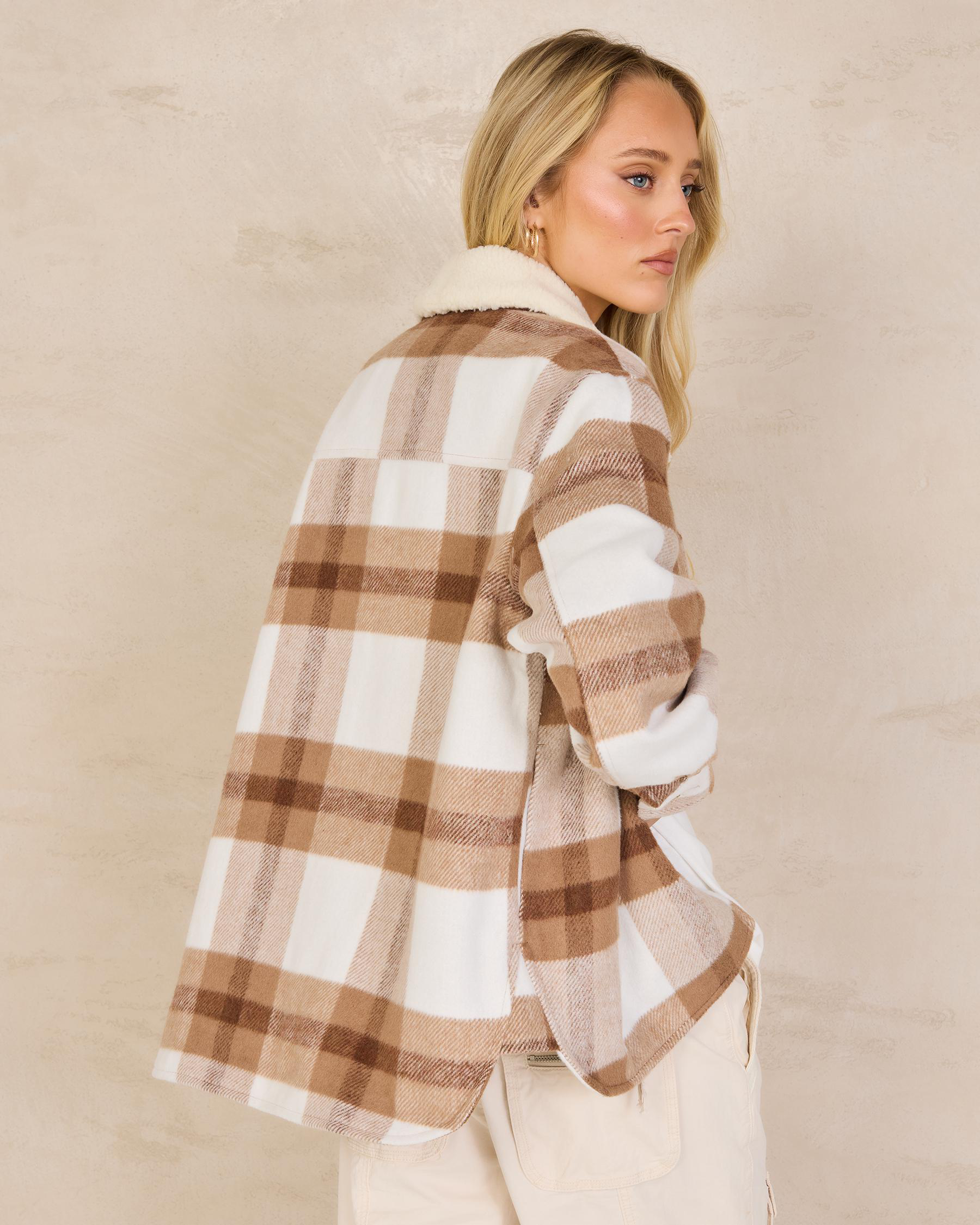 Ava And Ever Bobbie Shacket In Earth - FREE* Shipping & Easy Returns ...