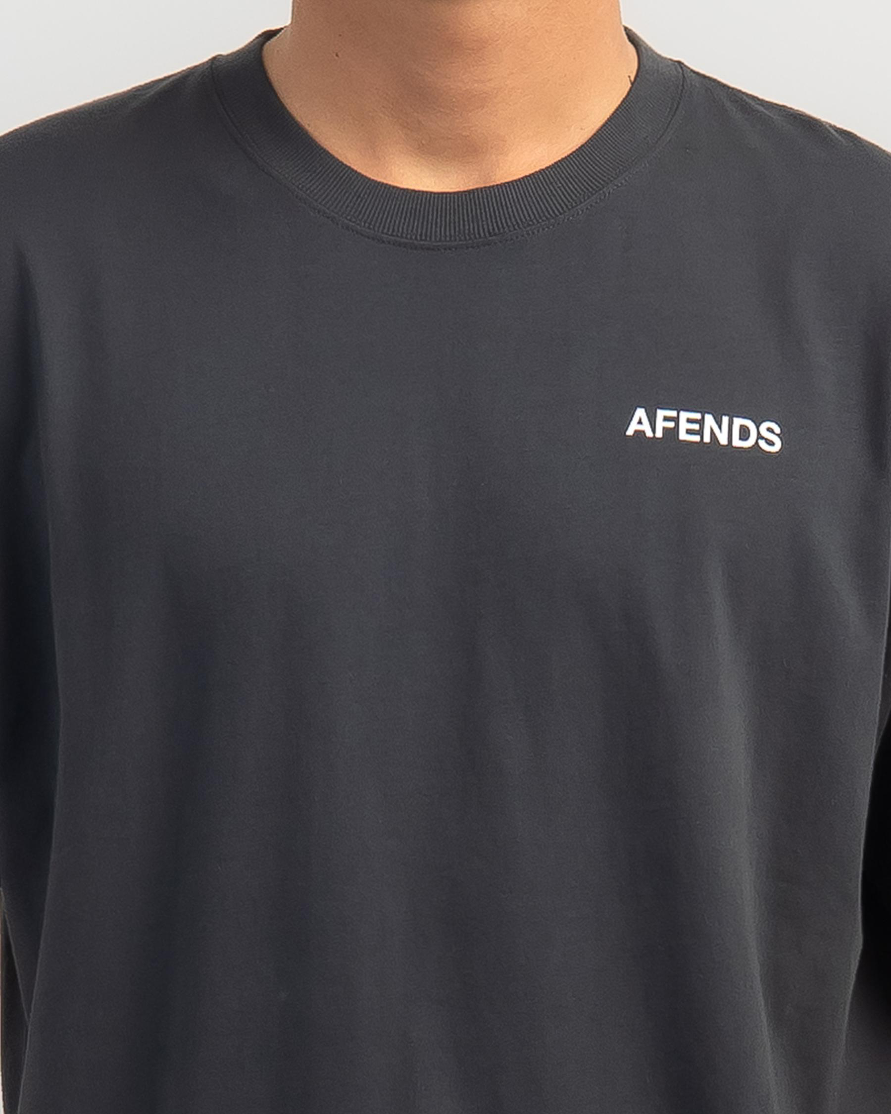 Shop Afends Reflect T-Shirt In Charcoal - Fast Shipping & Easy Returns ...