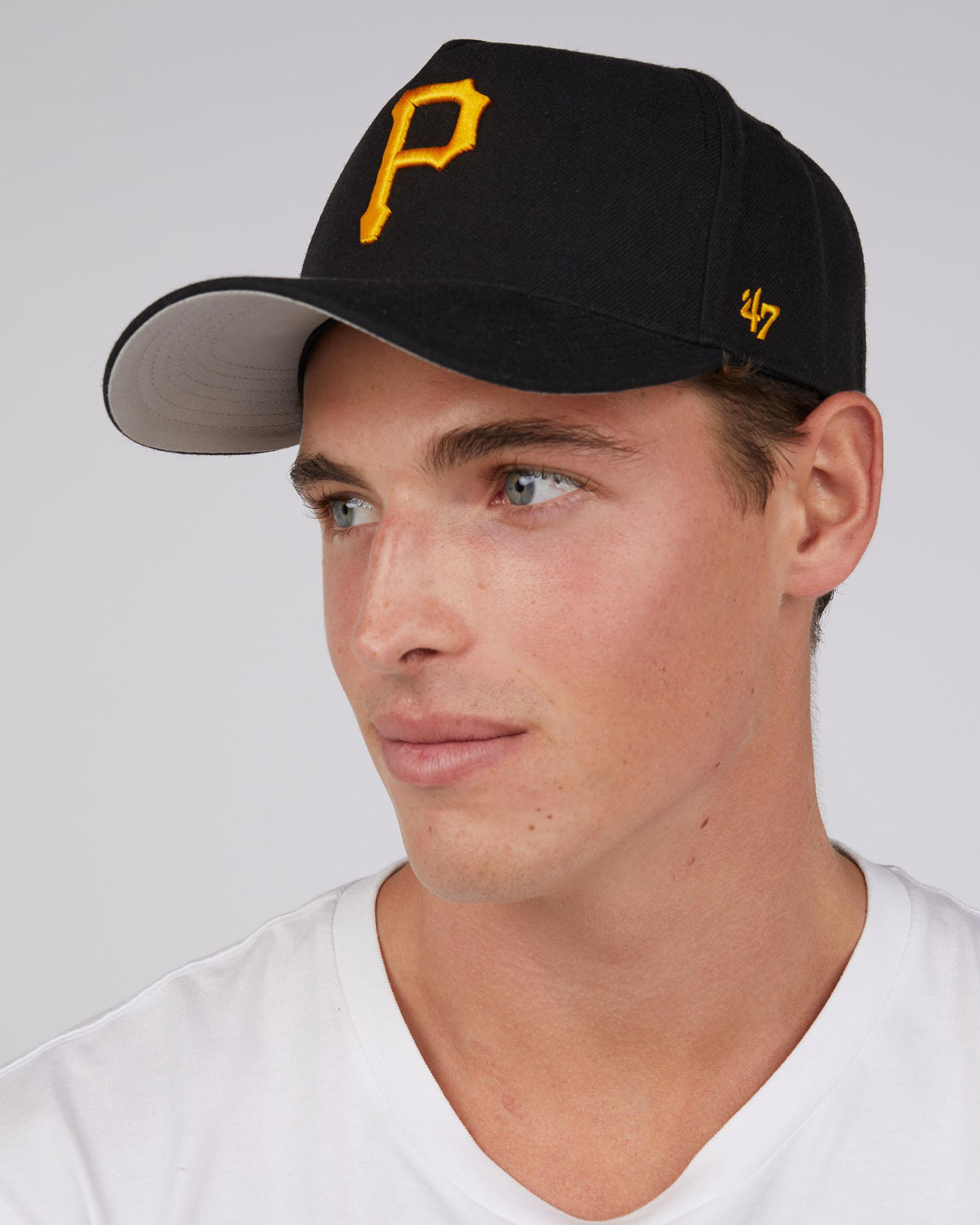Shop Forty Seven Pittsburgh Pirates Replica MVP Snapback Cap In Black ...