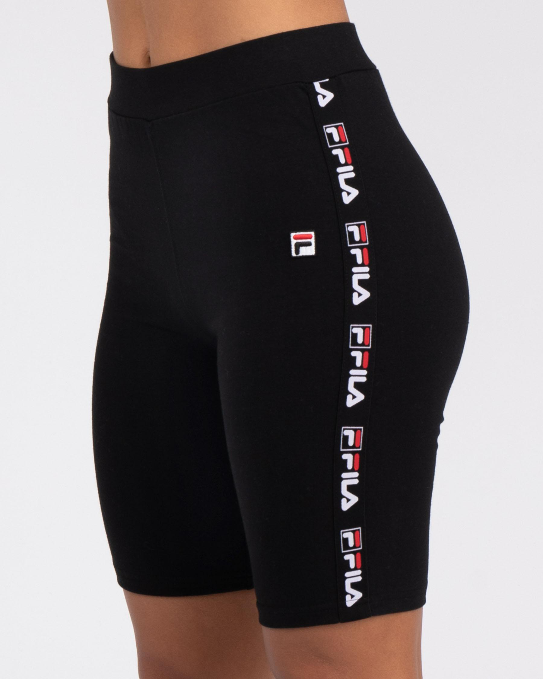 Shop Fila Josephine Bike Shorts In Black - Fast Shipping & Easy Returns ...