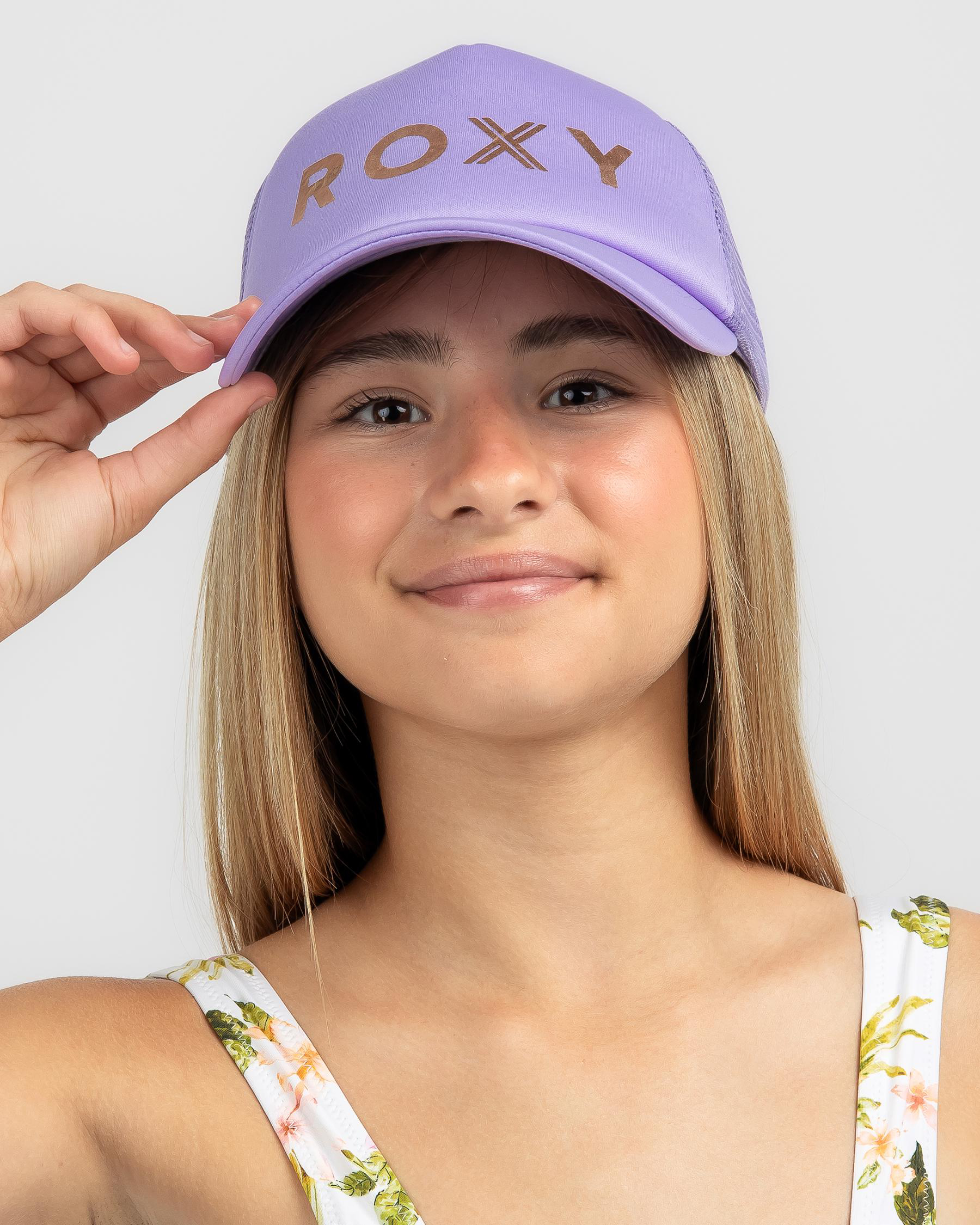 Roxy Girls' Reggae Town Trucker Cap In Purple Rose - Fast Shipping ...
