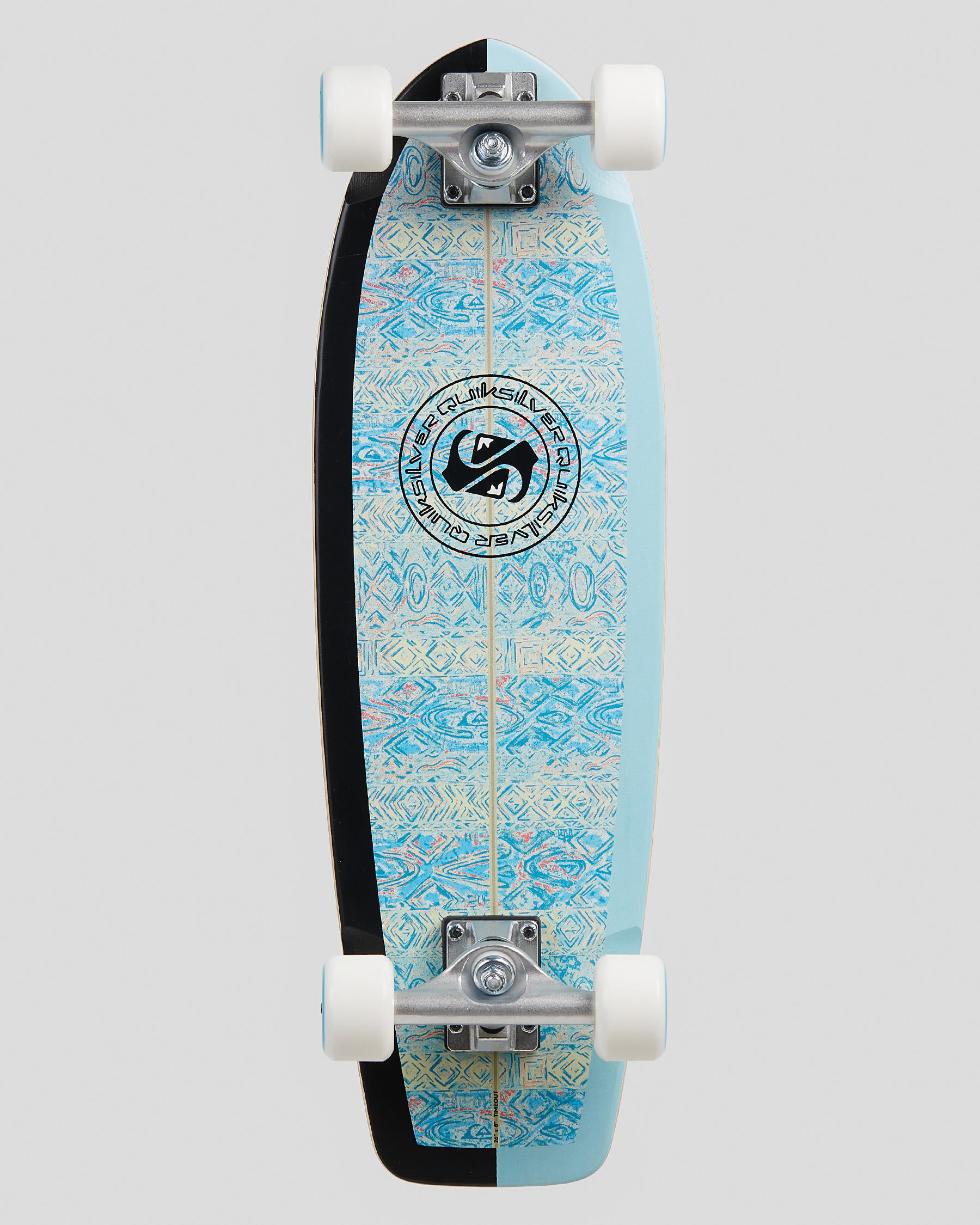 Shop Quiksilver Timeout 26" Cruiser Skateboard In Turquoise - Fast ...