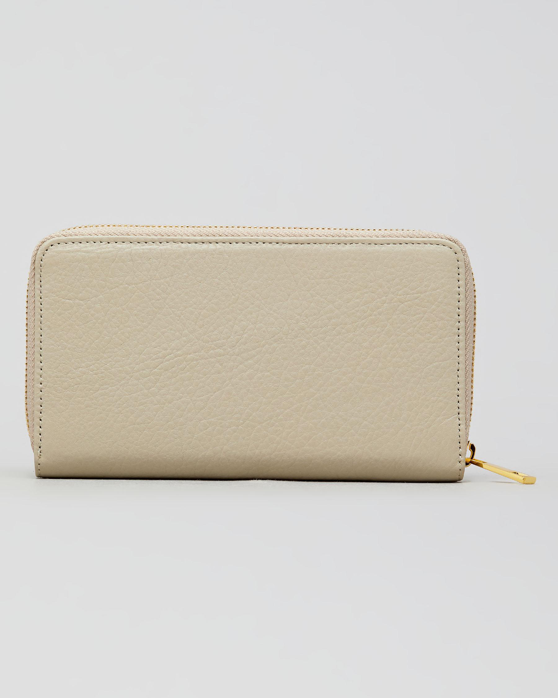 Shop Rusty Grace Leather Wallet In Feather Grey - Fast Shipping & Easy ...