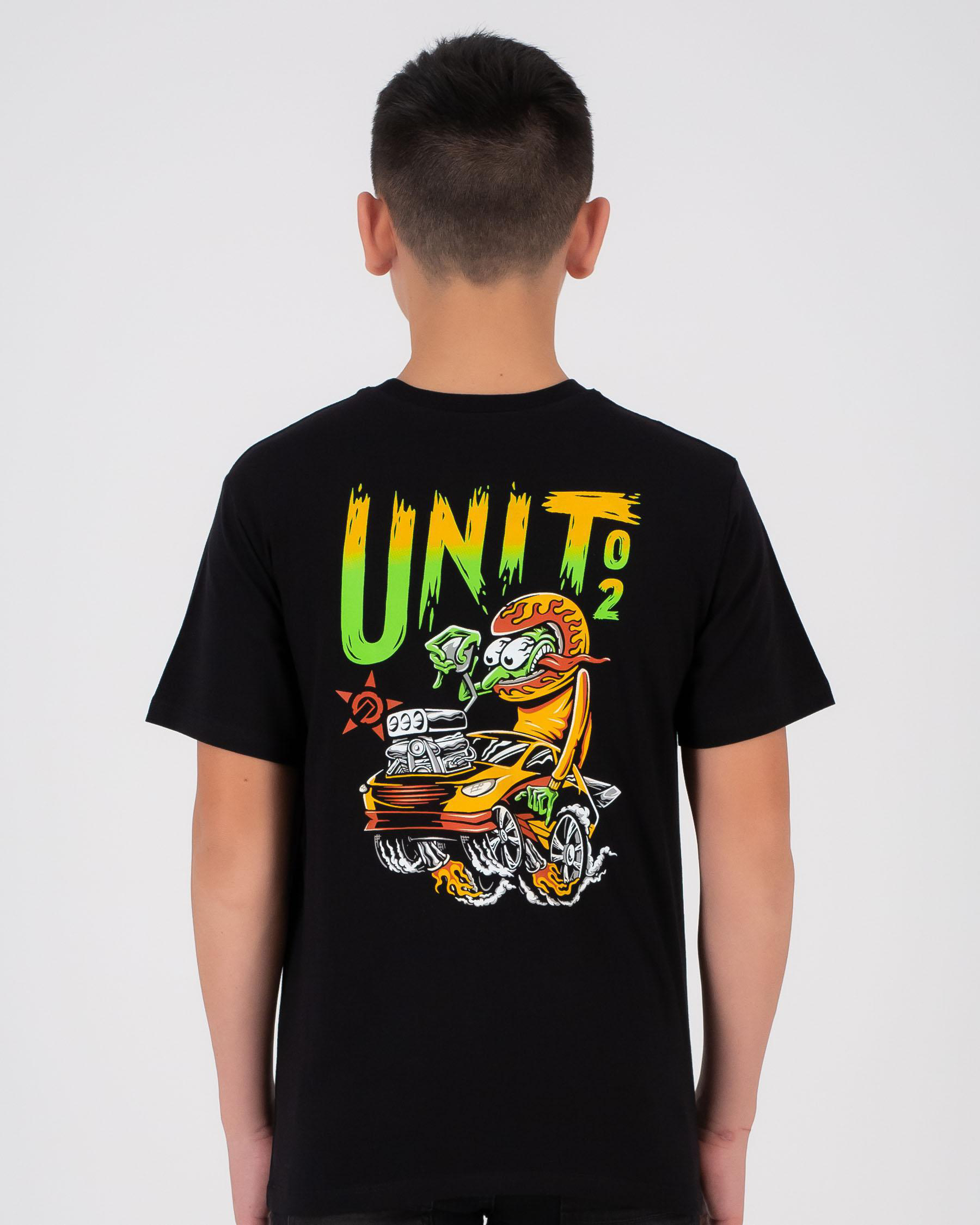 Shop Unit Boys' Spinner T-Shirt In Black - Fast Shipping & Easy Returns ...