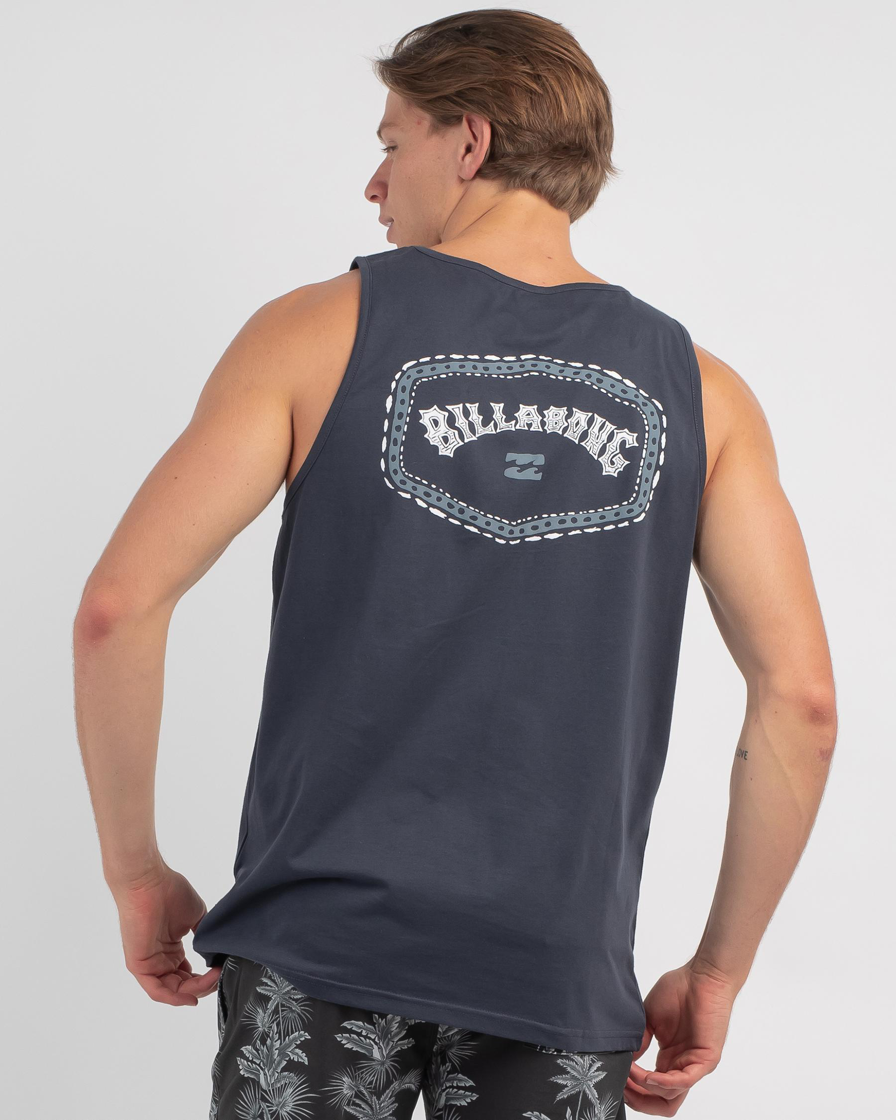 Shop Billabong Arch Dreaming Tank In Denim Blue - Fast Shipping & Easy ...