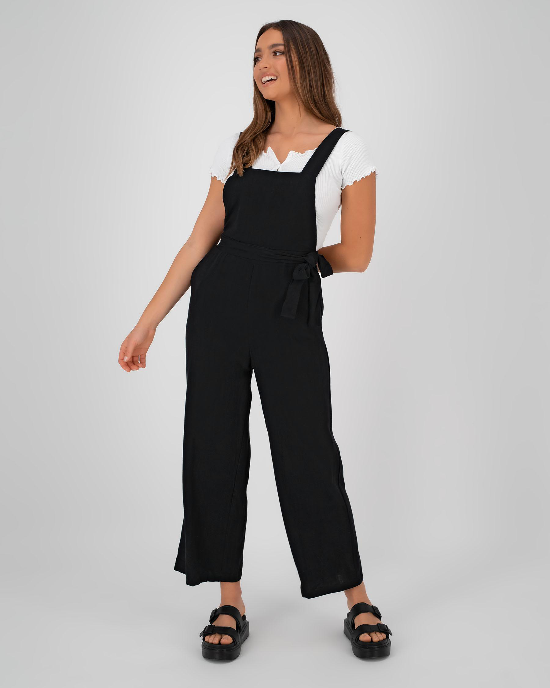 Shop Mooloola Maldives Overalls In Black - Fast Shipping & Easy Returns ...