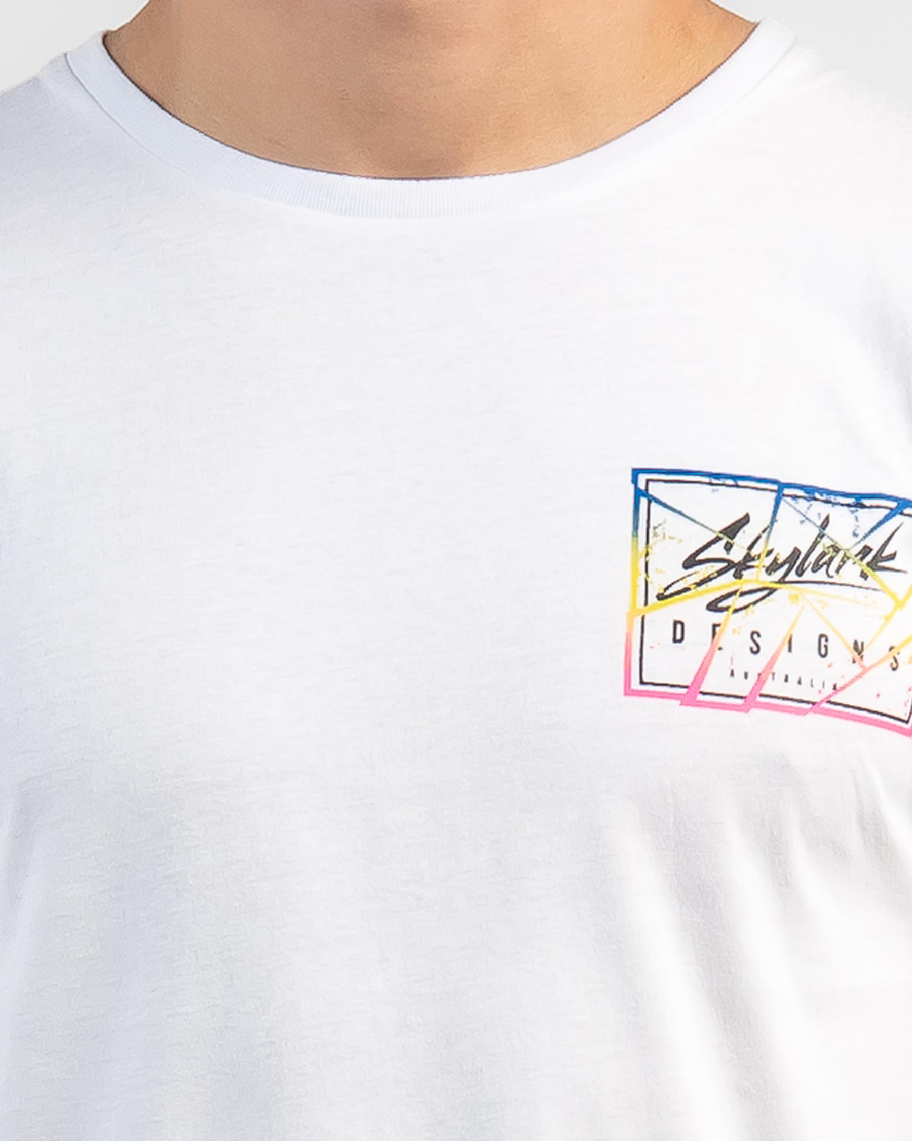 Shop Skylark Split T-Shirt In White - Fast Shipping & Easy Returns ...
