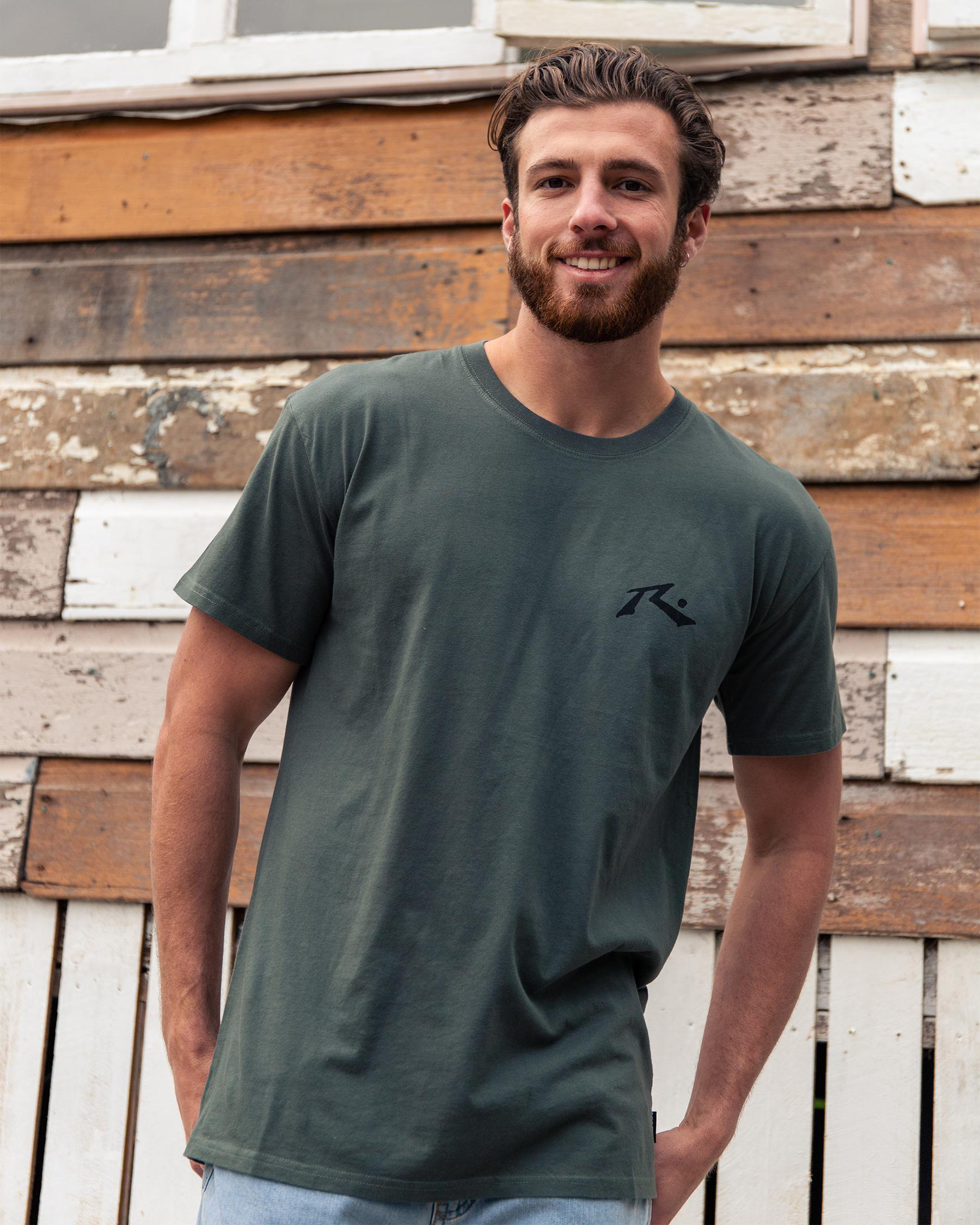 Shop Rusty Competition T-Shirt In Shadow Army - Fast Shipping & Easy ...