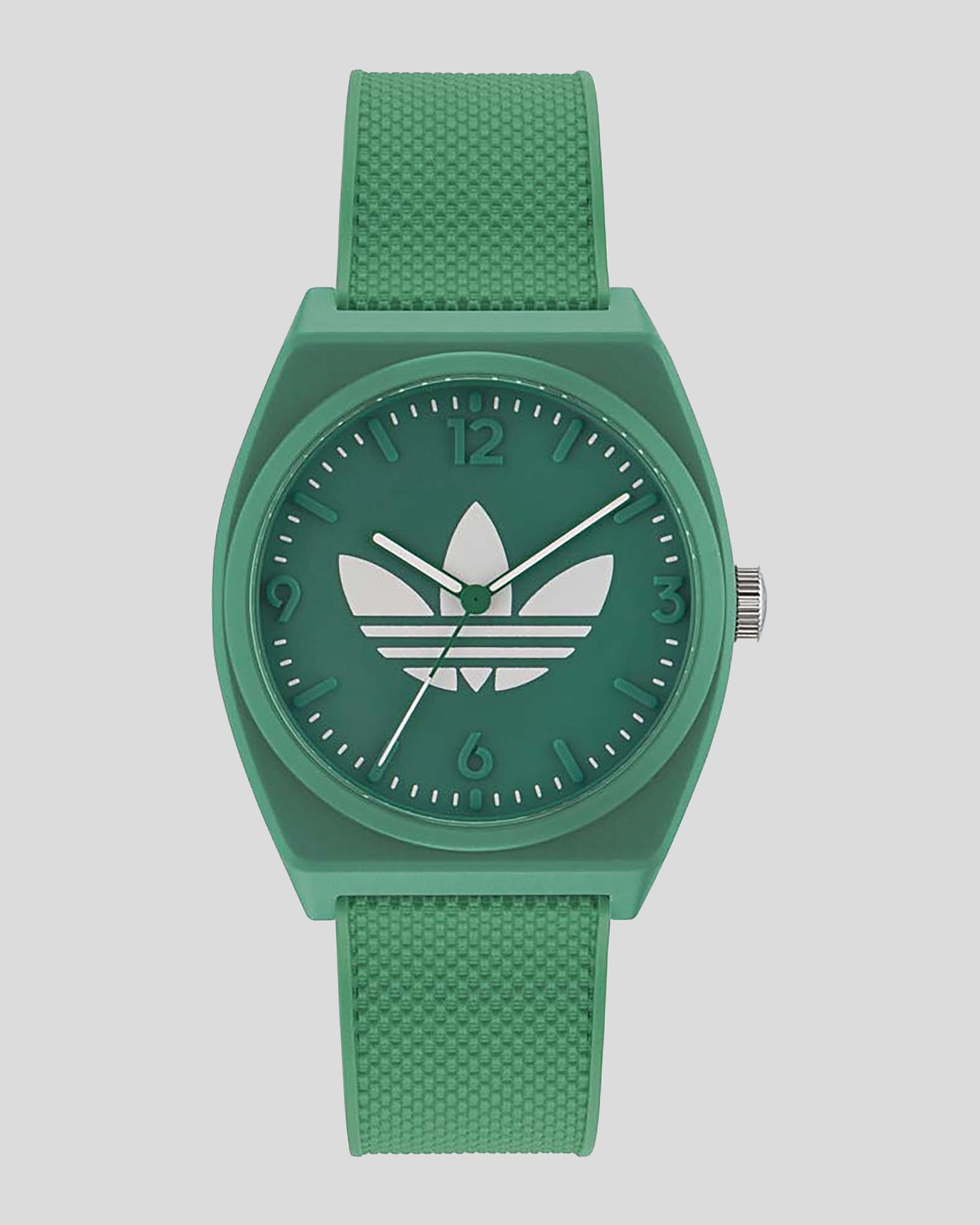 Shop adidas Project Two Watch In Green Resin - Fast Shipping & Easy ...