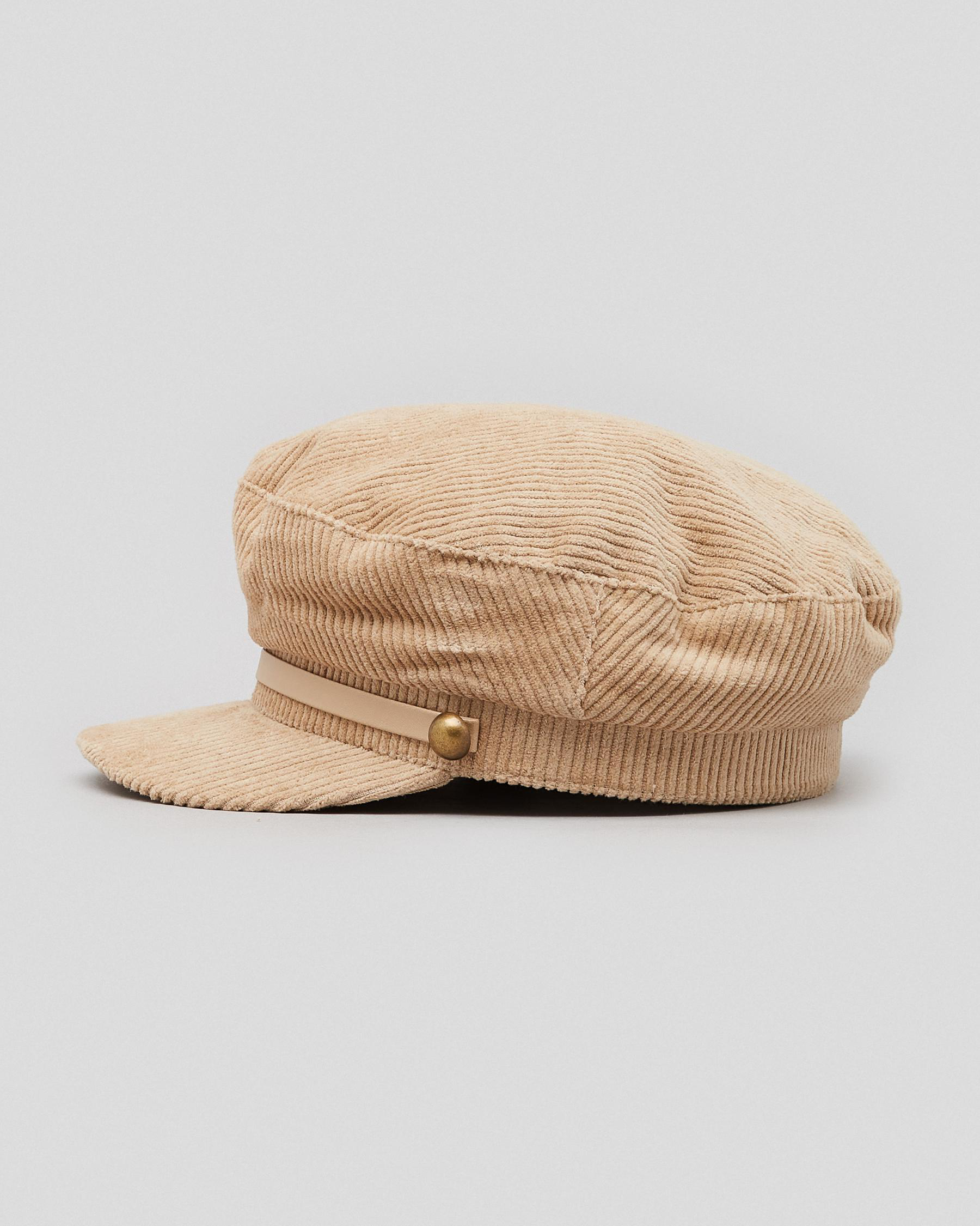 Shop Mooloola Savanna Lieutenant Cap In New Beige - Fast Shipping ...