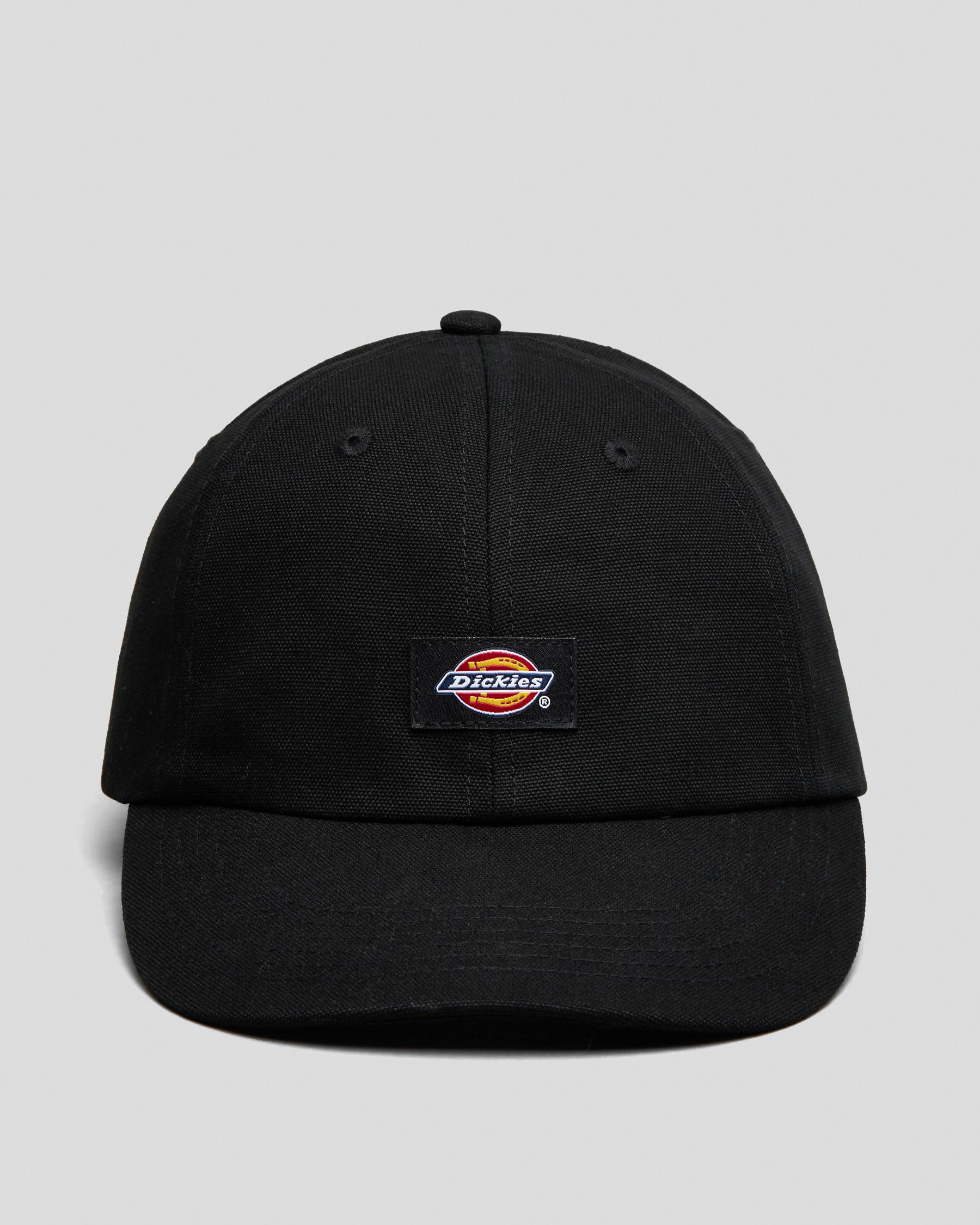 Shop Dickies Classic Label Canvas Cap In Black - Fast Shipping & Easy ...
