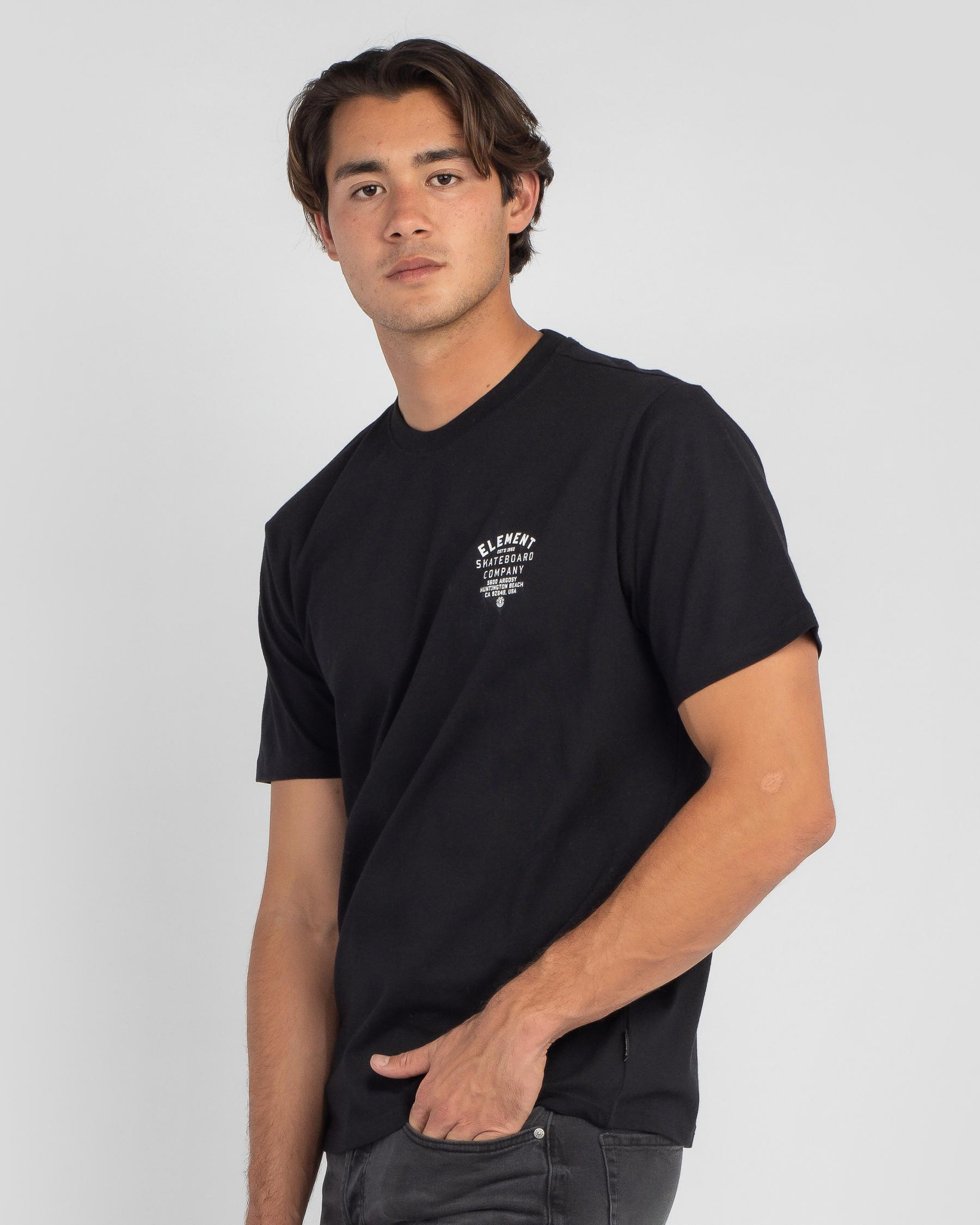 Shop Element Address T-Shirt In Black - Fast Shipping & Easy Returns ...