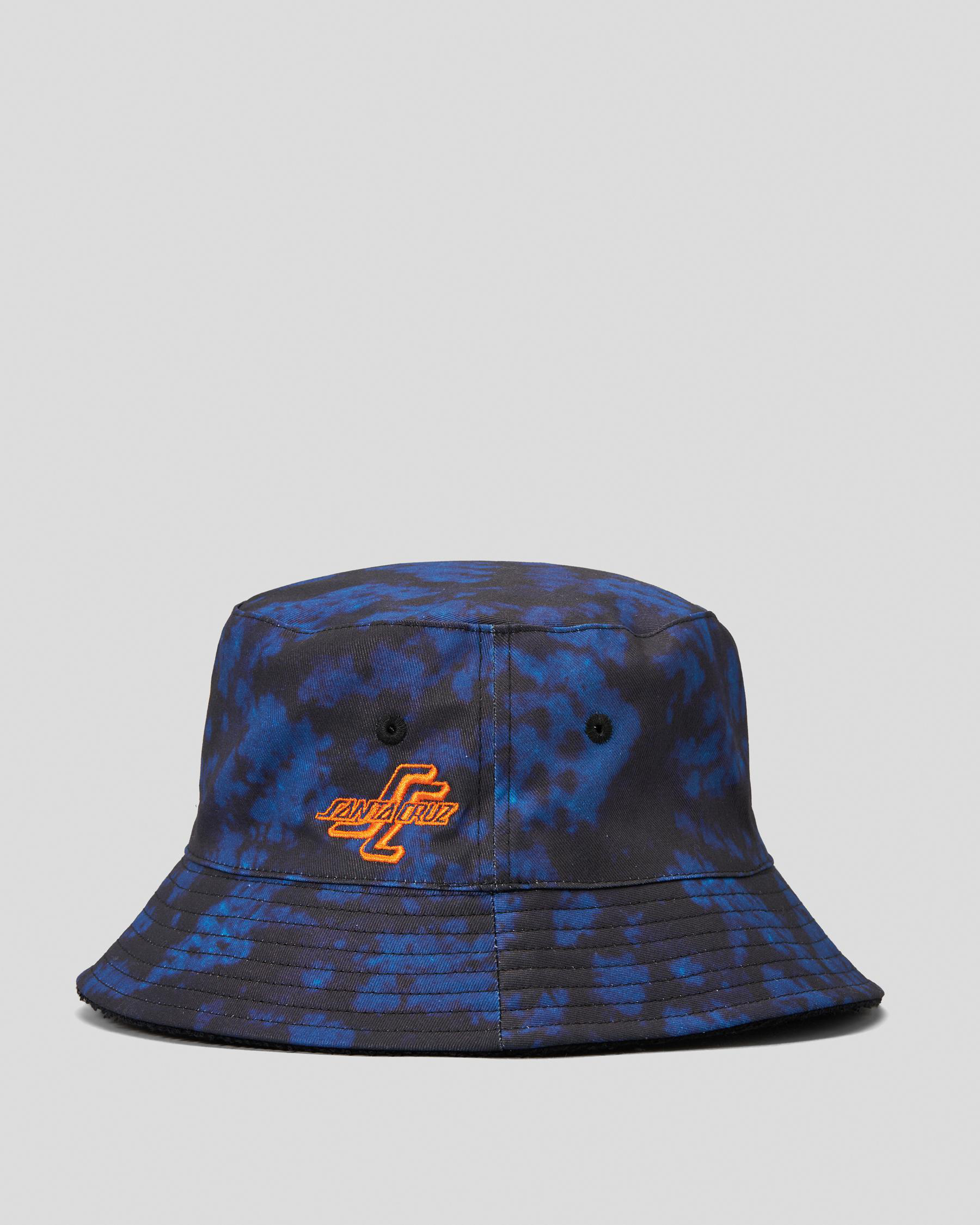 Shop Santa Cruz Santa Cruz OGSC Bucket Hat In Cobalt Tie Dye - Fast ...