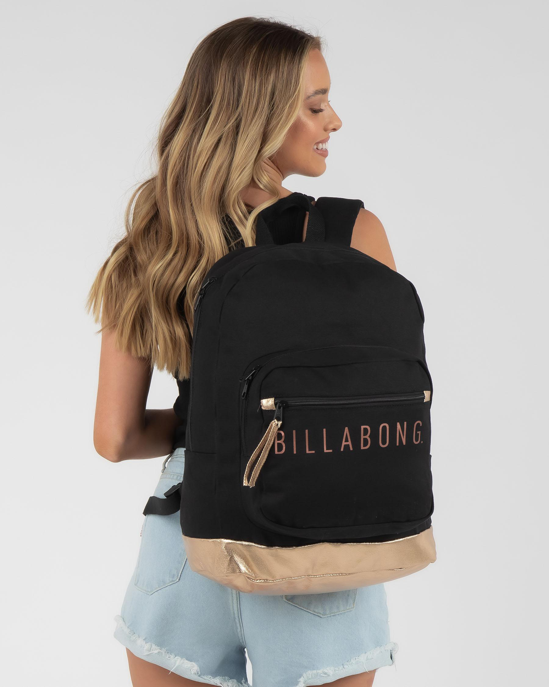 Shop Billabong Shine On Backpack In Black - Fast Shipping & Easy ...