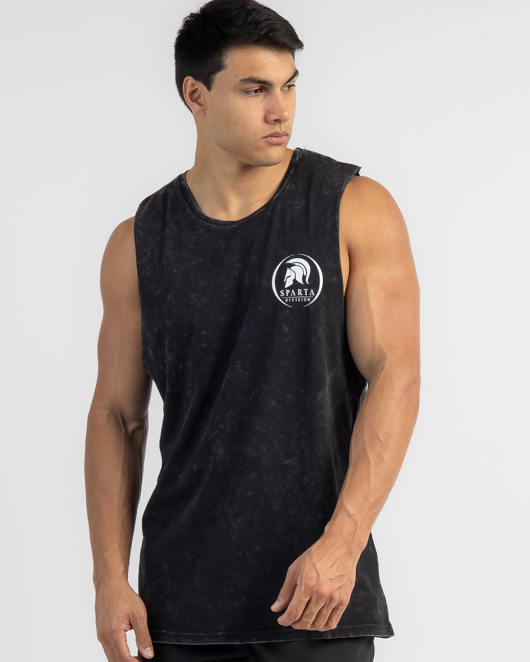 Shop Sparta Sentry Muscle Tank In Black Acid - Fast Shipping & Easy ...