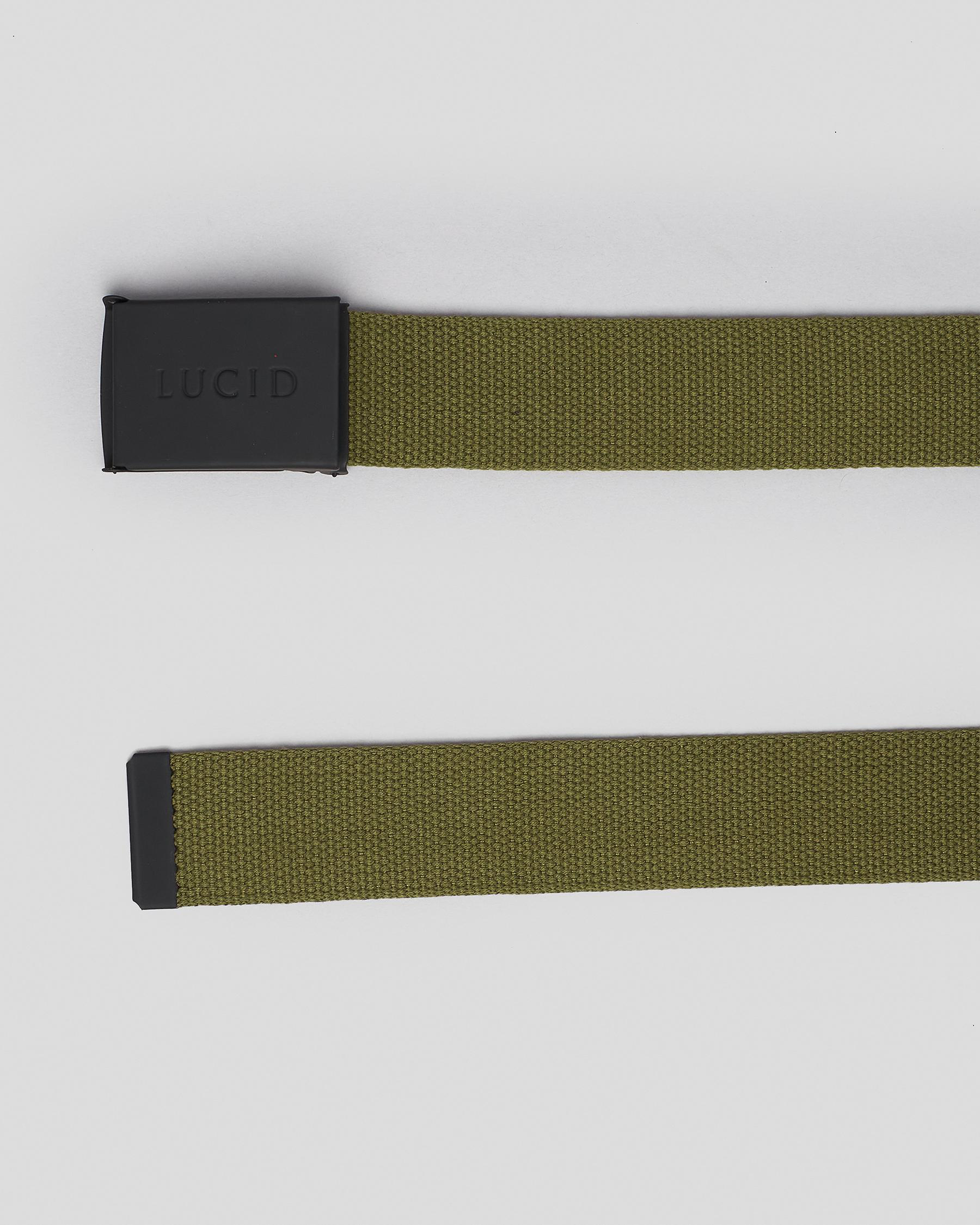 Shop Lucid Viper Web Belt In Olive - Fast Shipping & Easy Returns ...
