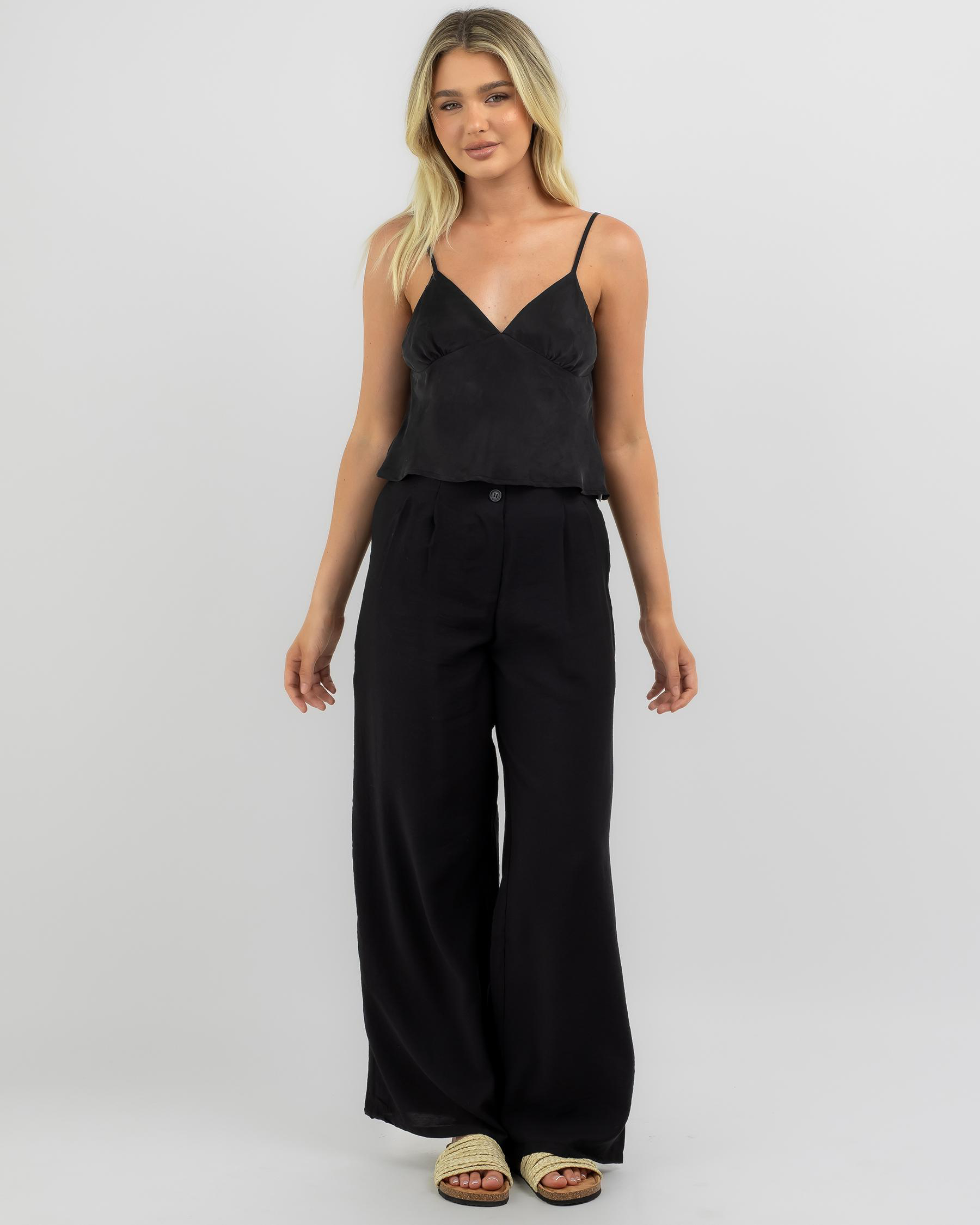 Shop Thanne Alex Cami Top In Black - Fast Shipping & Easy Returns ...