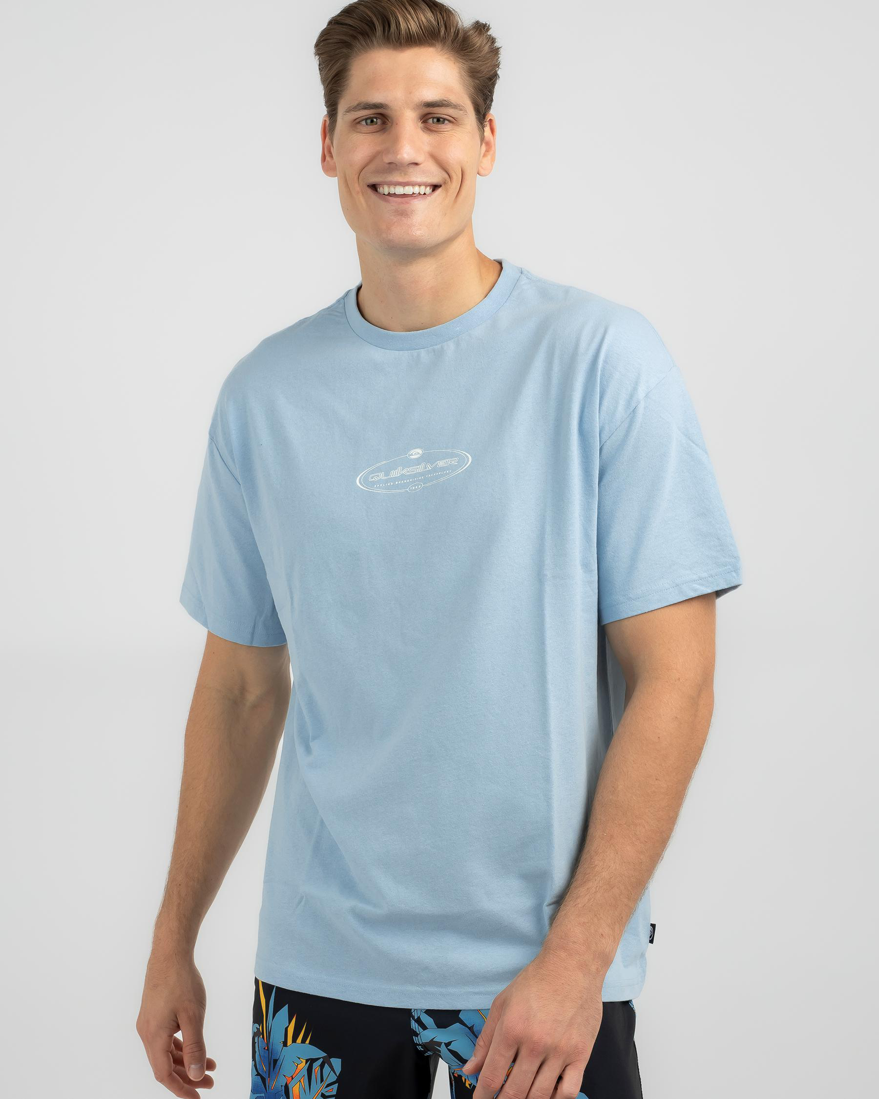 Shop Quiksilver Trinity T-Shirt In Dream Blue - Fast Shipping & Easy ...