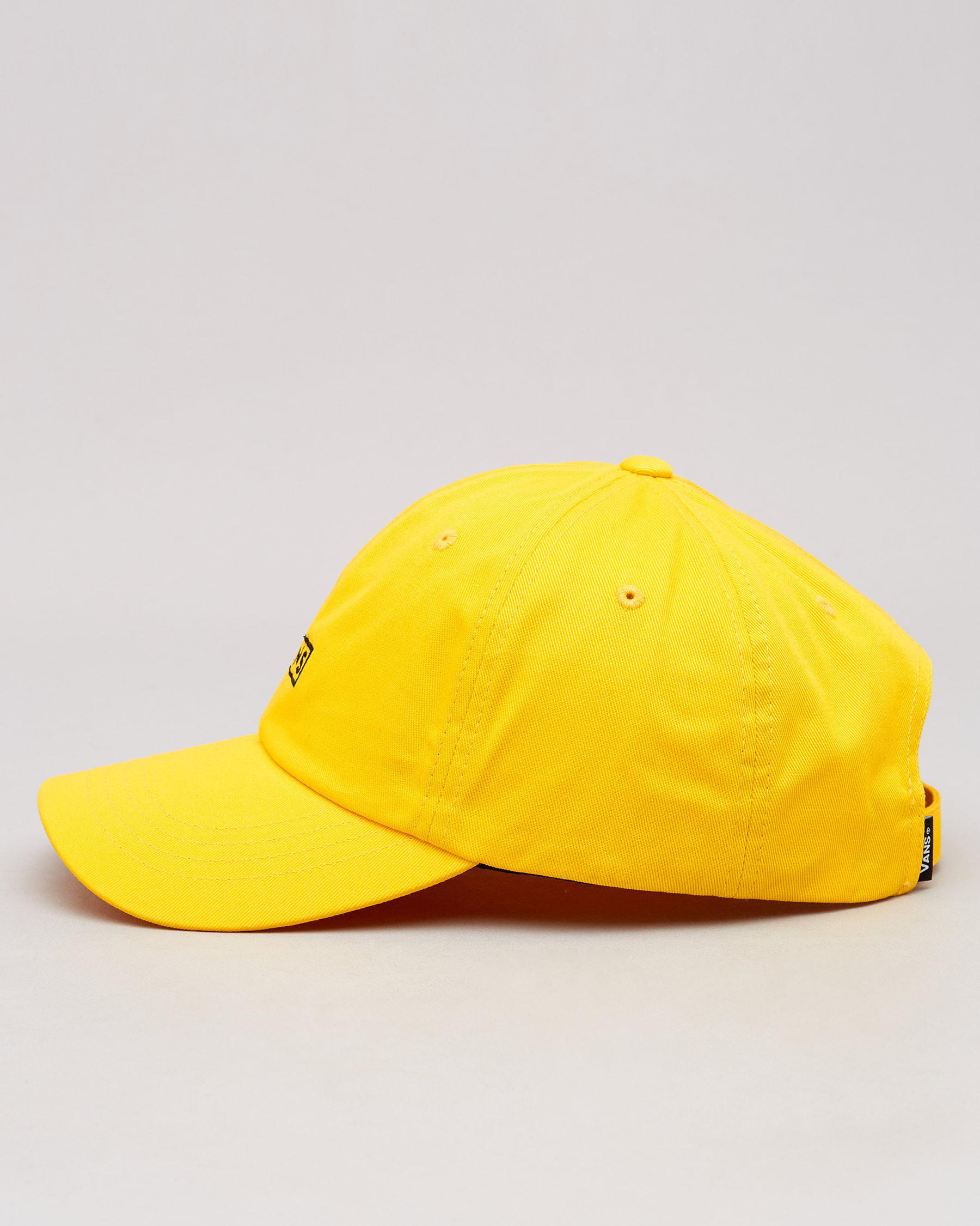 Shop Vans Curved Bill Jockey Cap In Lemon Chrome - Fast Shipping & Easy ...