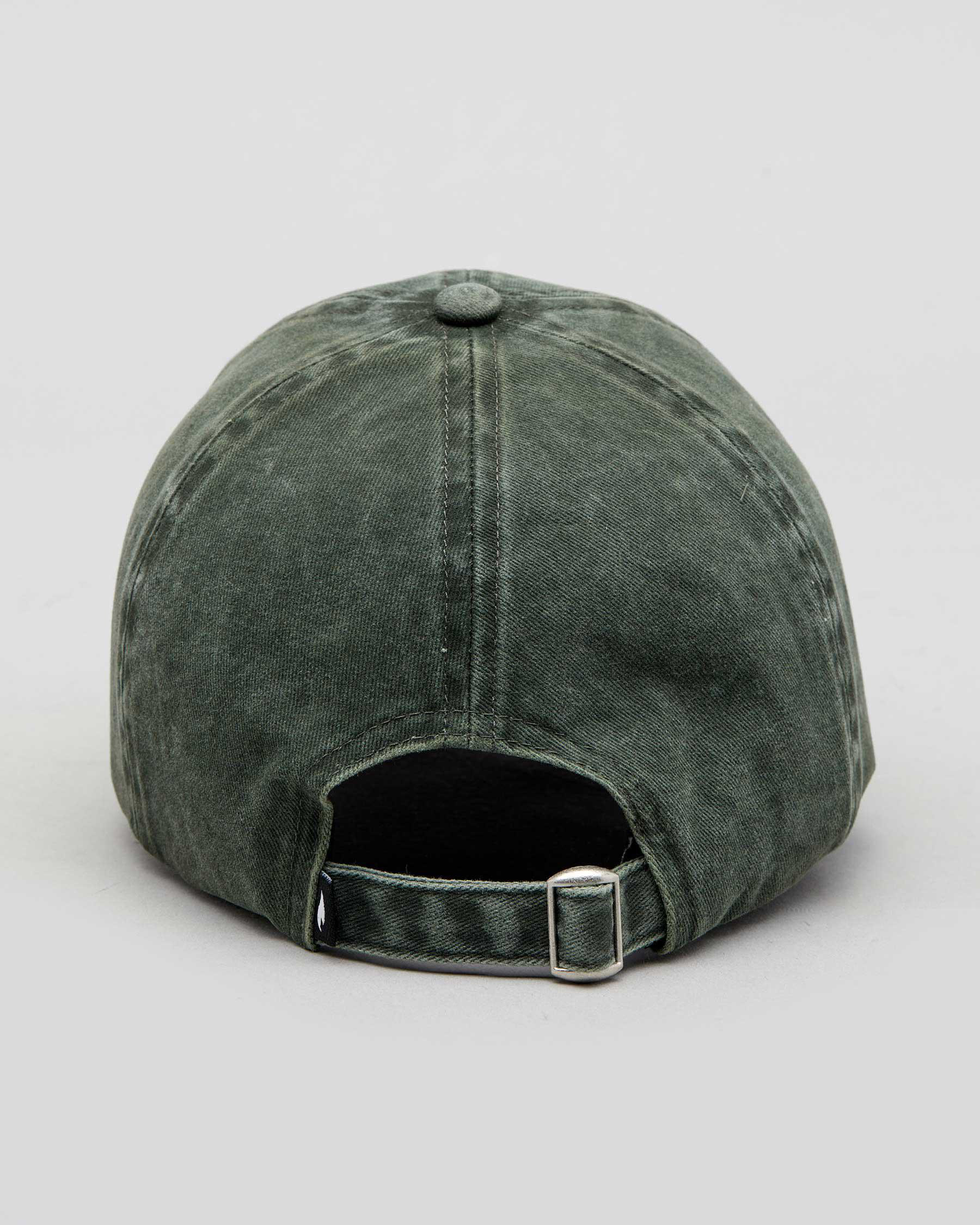 Shop Lucid Chilled Strapback Cap In Washed Olive - Fast Shipping & Easy ...