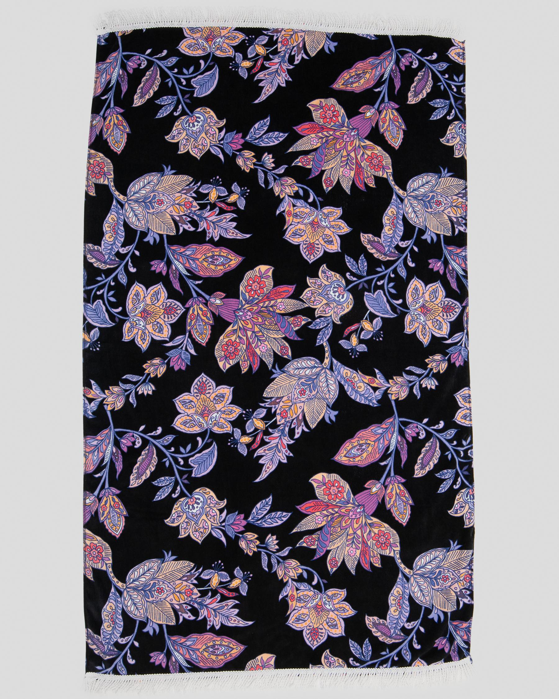 Shop Topanga Giselle Rectangle Towel In Black - Fast Shipping & Easy ...