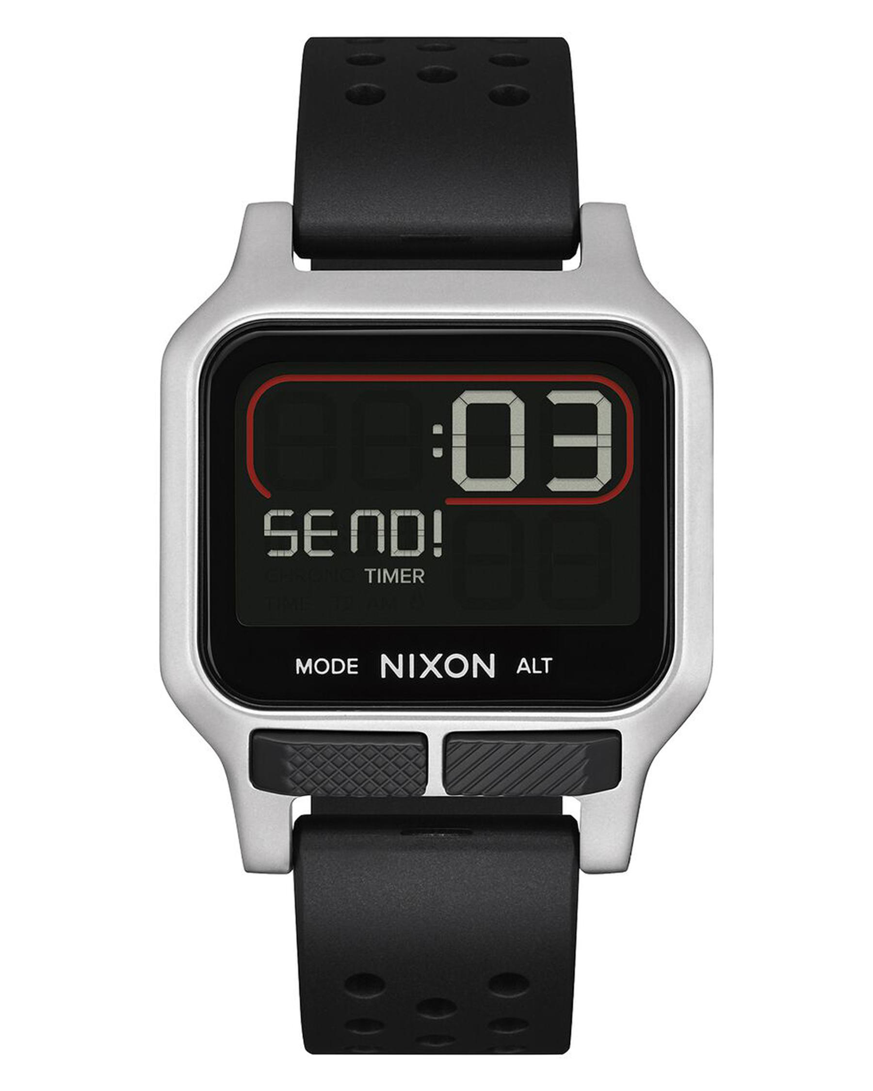 Shop Nixon The Heat Watch In Silver - Fast Shipping & Easy Returns ...