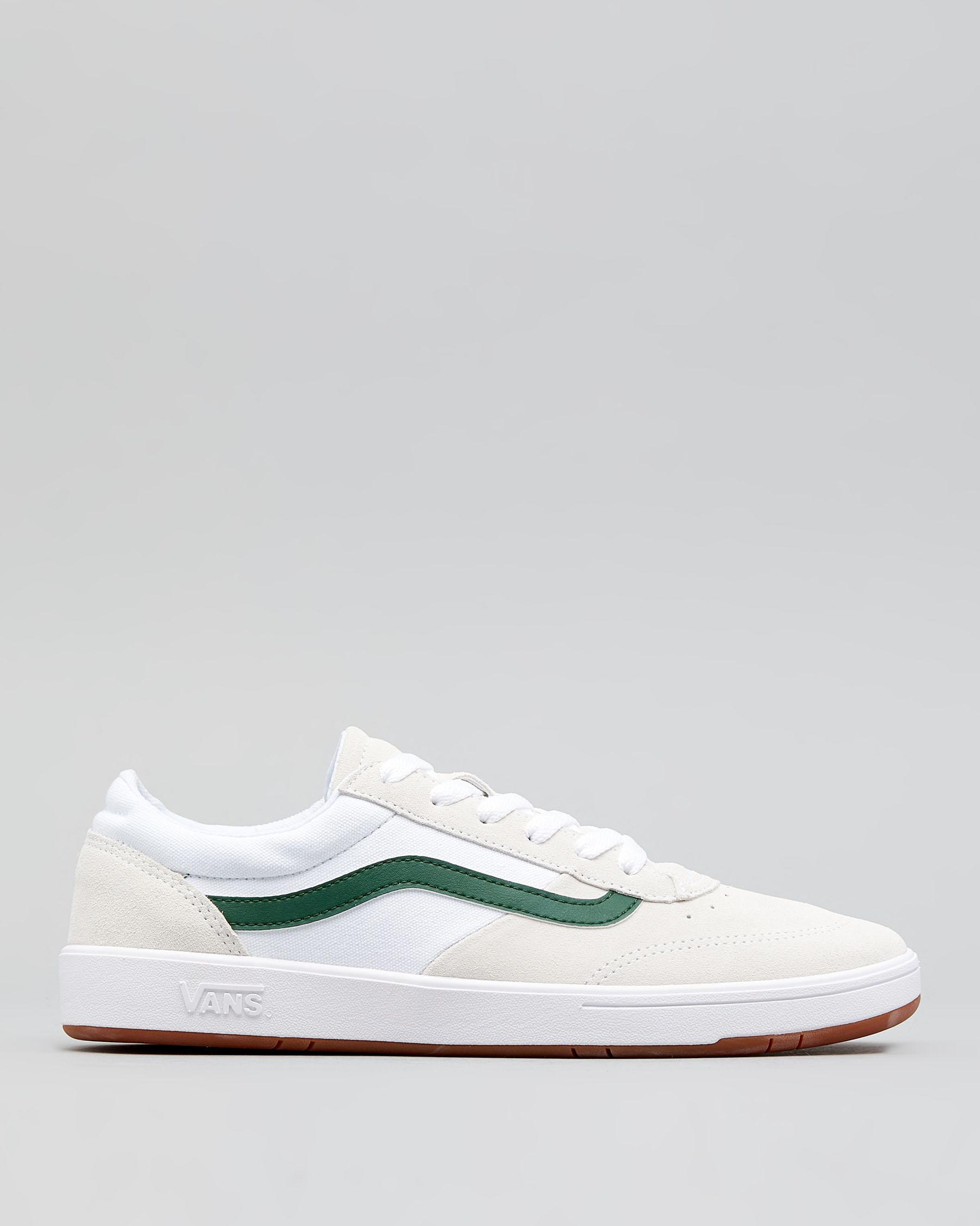 Shop Vans Cruze Comfy Cush Shoes In True White/greener Pastures - Fast ...