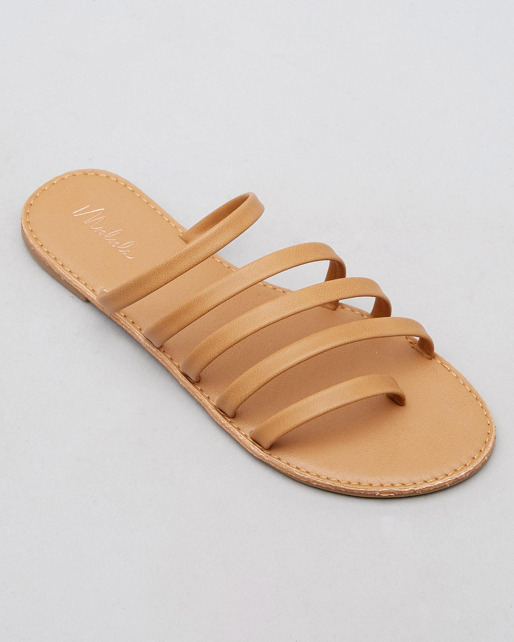 Shop Mooloola Brooks Sandals In Tan - Fast Shipping & Easy Returns ...