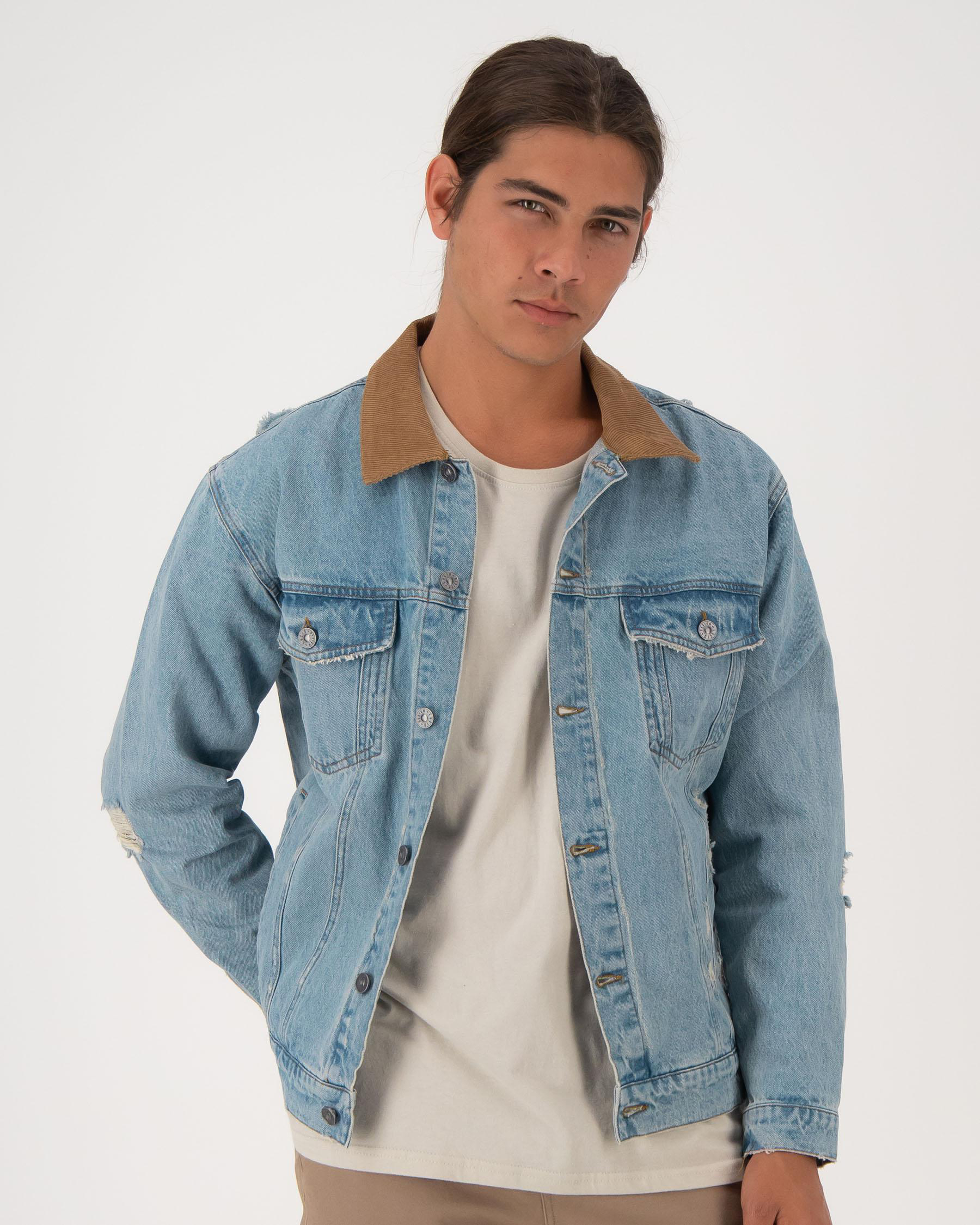 Shop Lucid Vandal Jacket In Blue Denim - Fast Shipping & Easy Returns ...